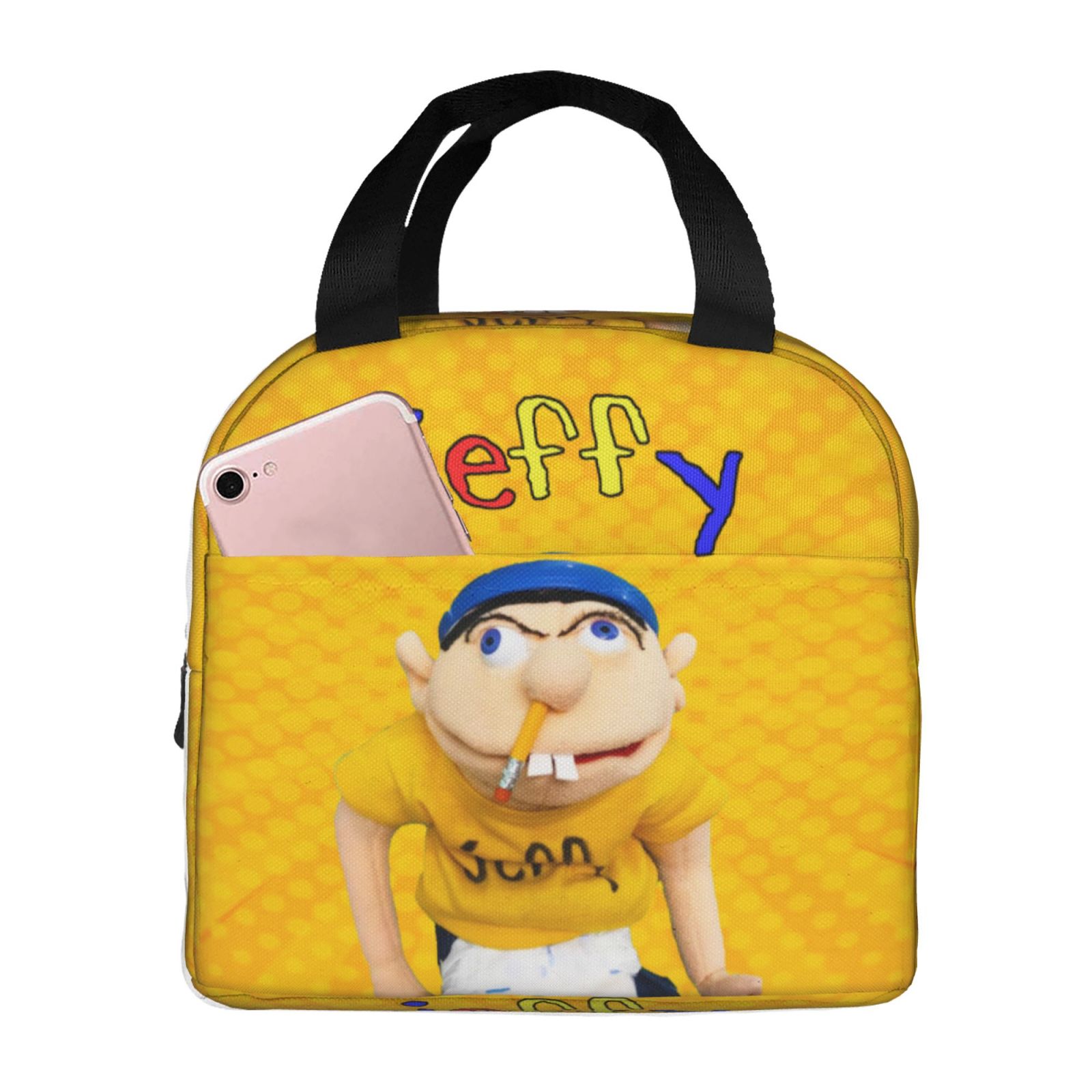 Sml Jeffy Lunch Bag Waterproof Insulated Lunch Box Reusable Bento Bag ...