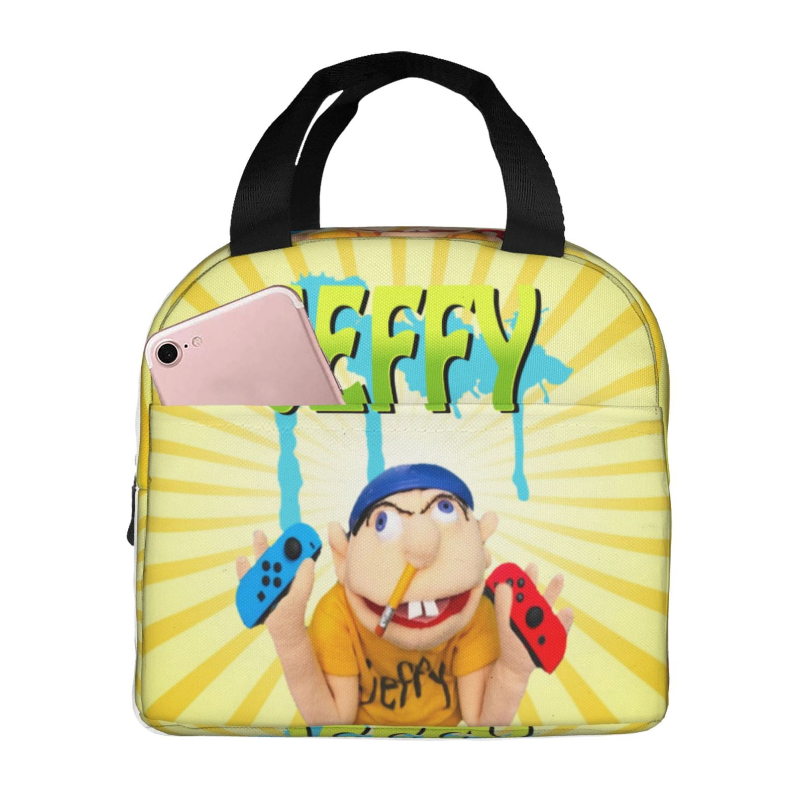 Sml Jeffy Lunch Bag Waterproof Insulated Lunch Box Reusable Bento Bag ...