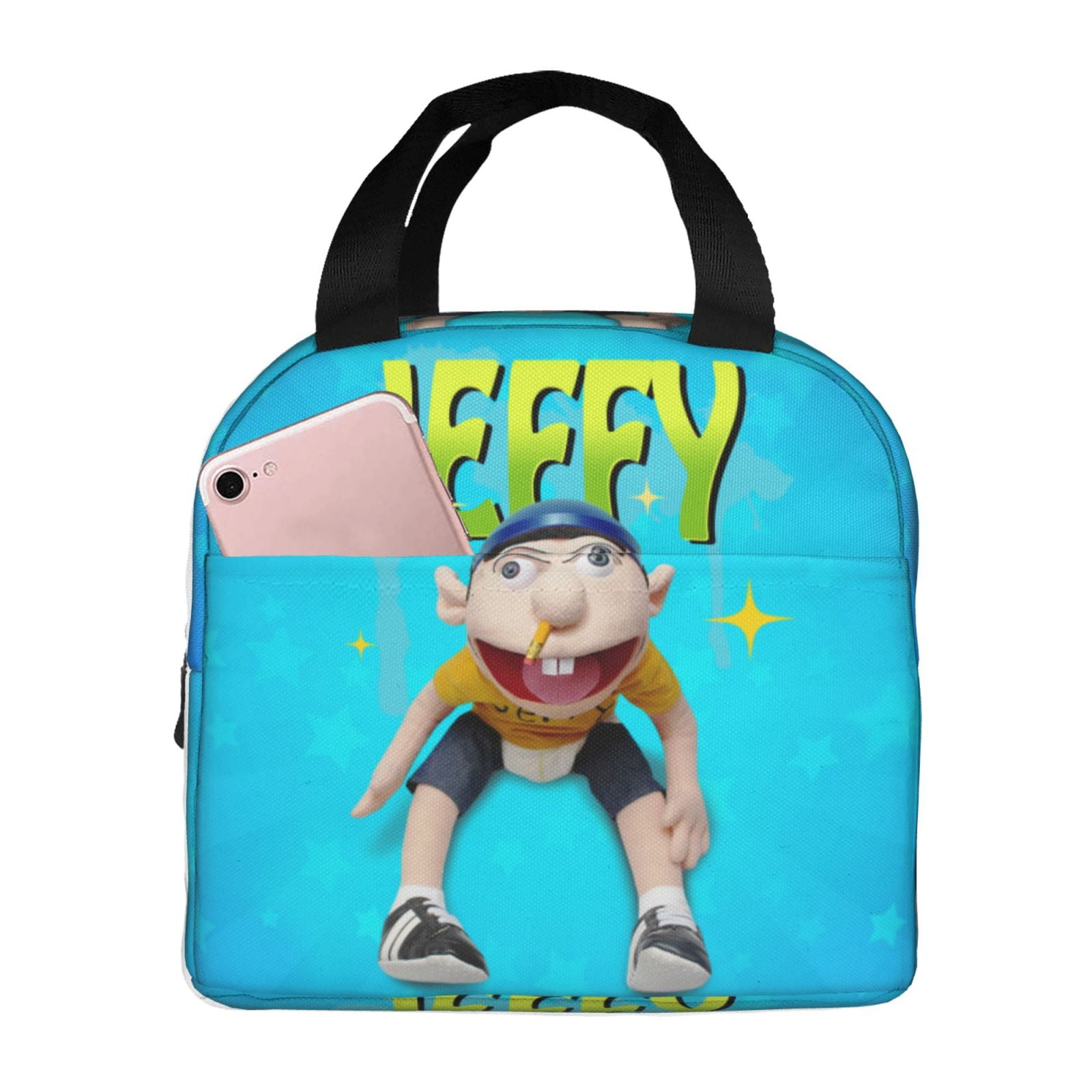 Sml Jeffy Lunch Bag Waterproof Insulated Lunch Box Reusable Bento Bag ...