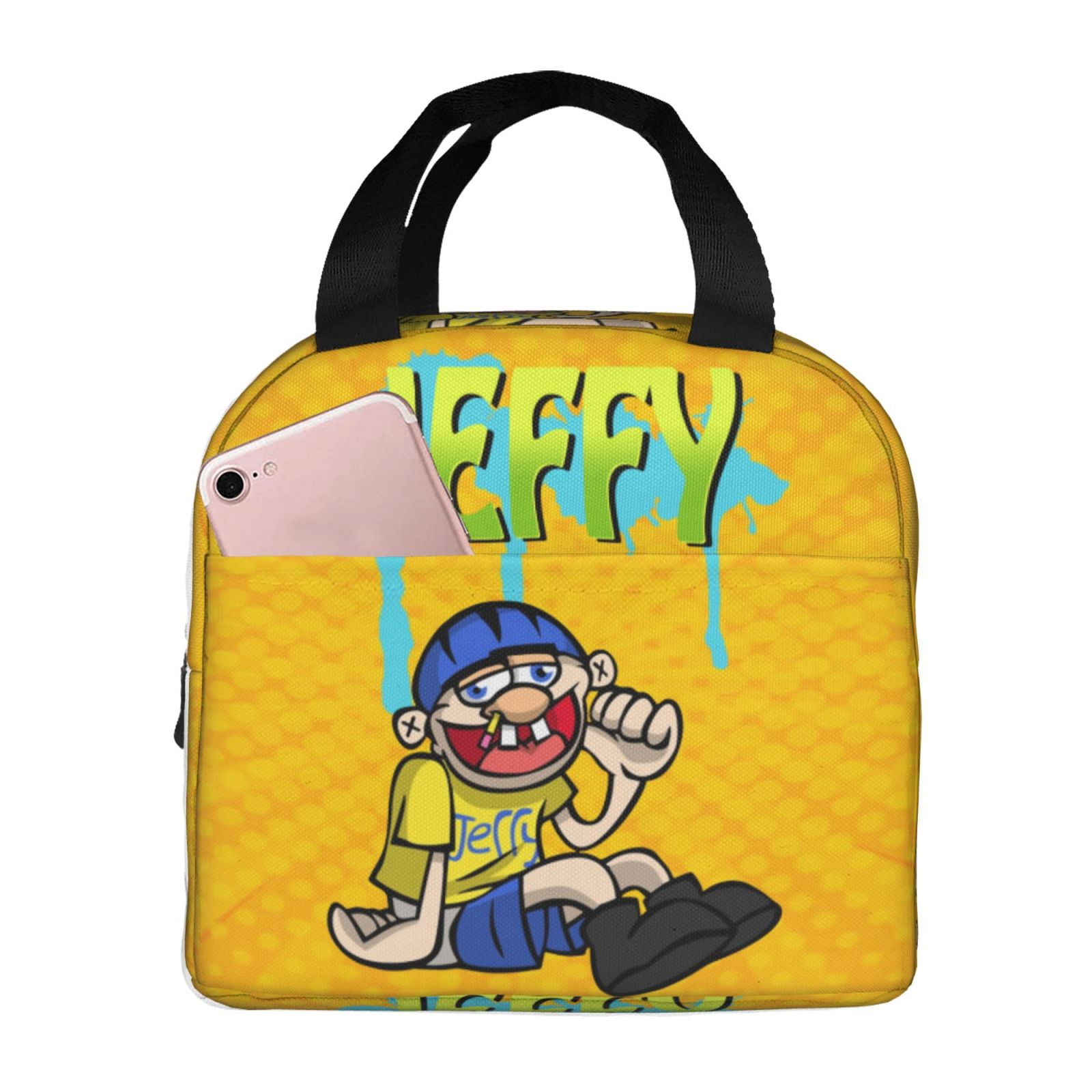 Sml Jeffy Lunch Bag Waterproof Insulated Lunch Box Reusable Bento Bag ...