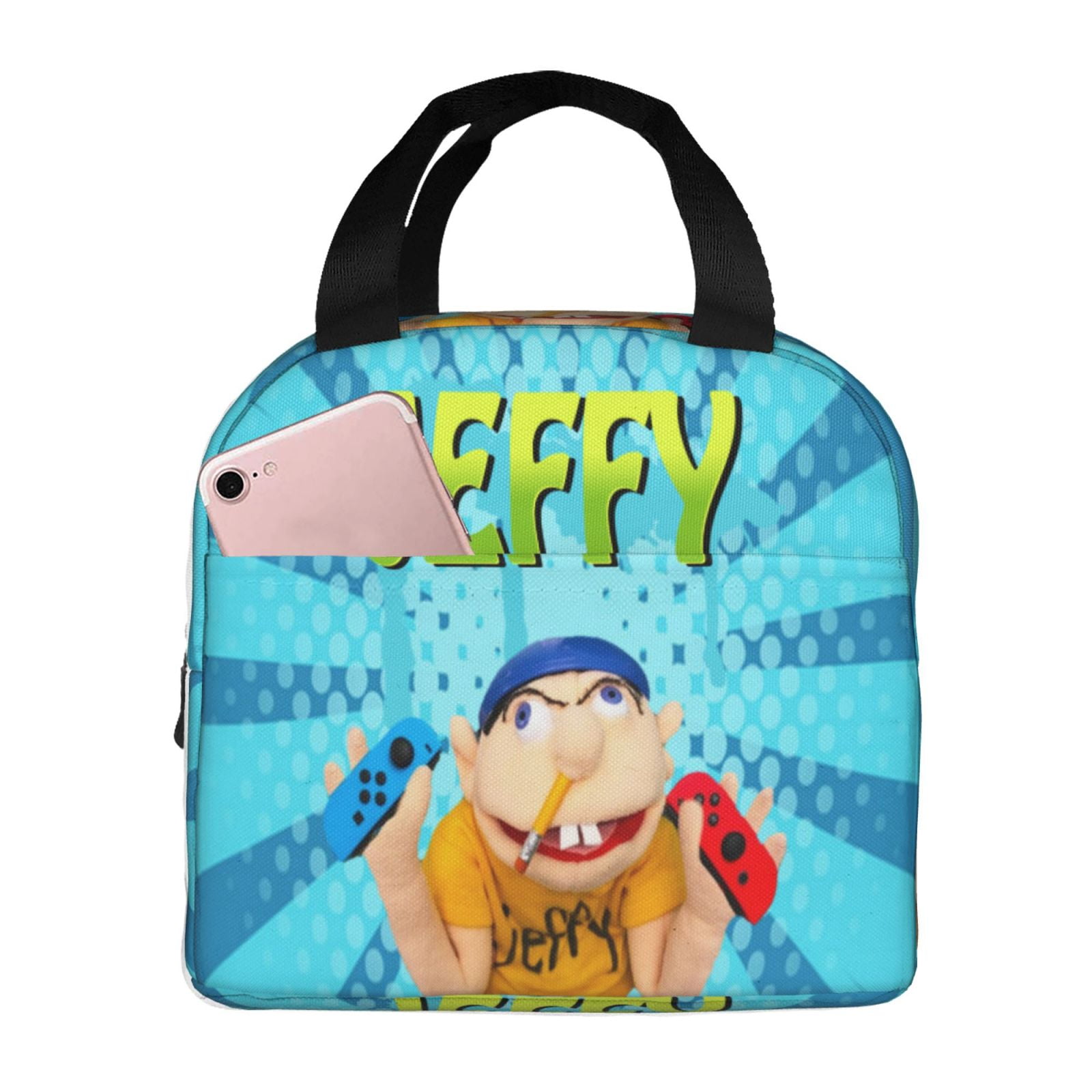 Sml Jeffy Lunch Bag Waterproof Insulated Lunch Box Reusable Bento Bag ...