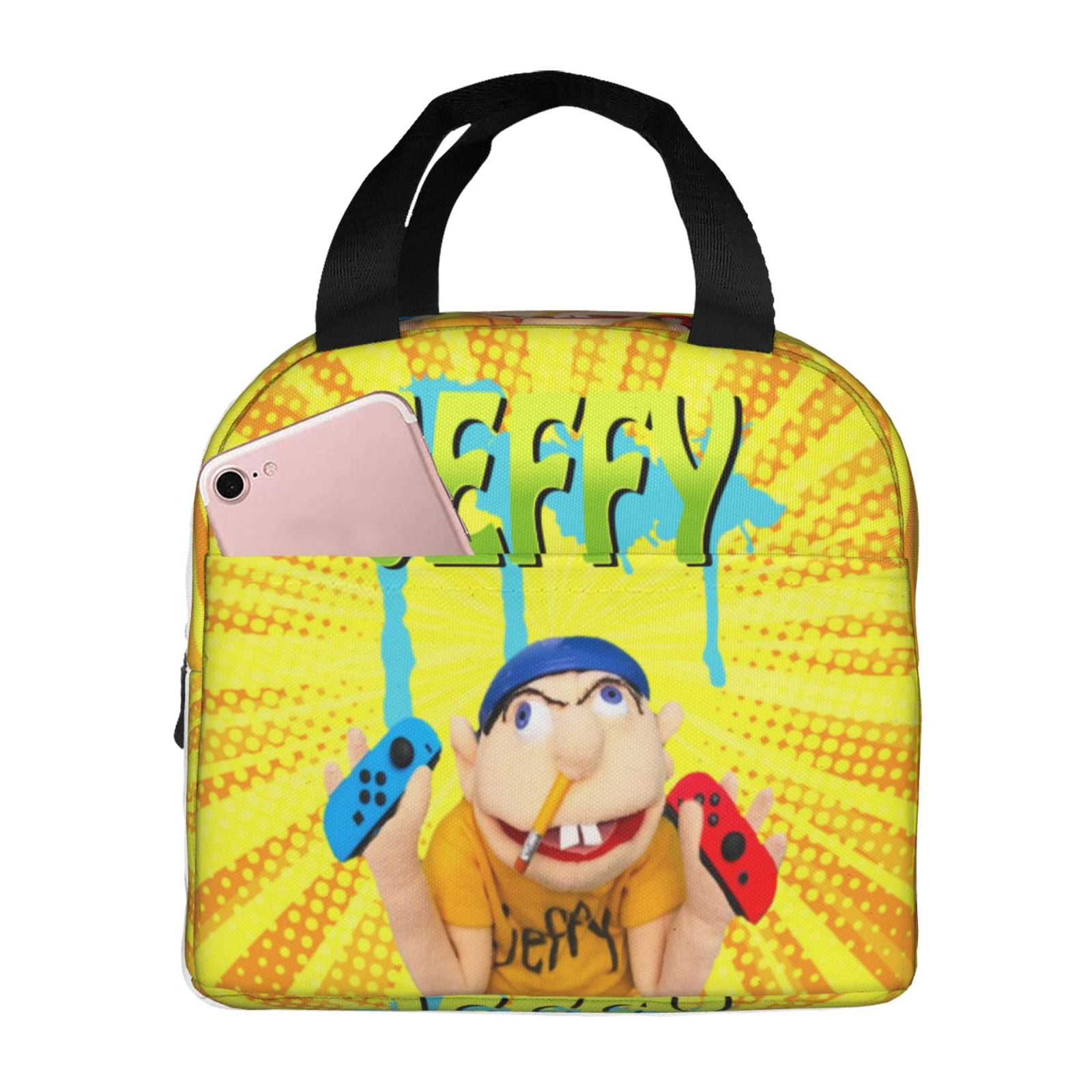Sml Jeffy Lunch Bag Waterproof Insulated Lunch Box Reusable Bento Bag ...