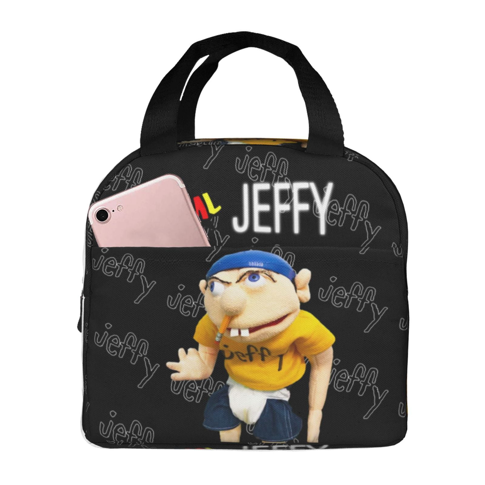 Sml Jeffy Lunch Bag Waterproof Insulated Lunch Box Reusable Bento Bag ...