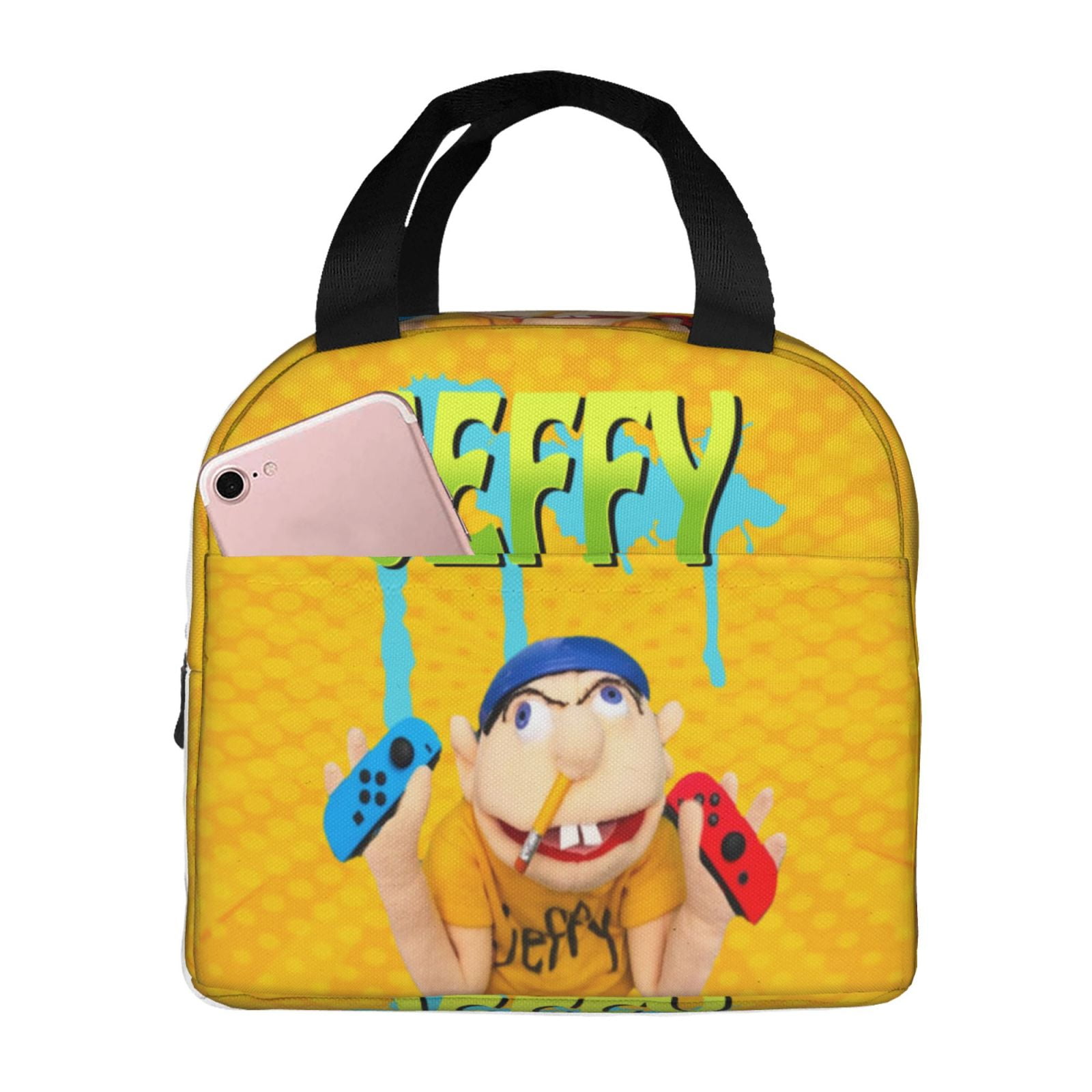 Sml Jeffy Lunch Bag Waterproof Insulated Lunch Box Reusable Bento Bag ...