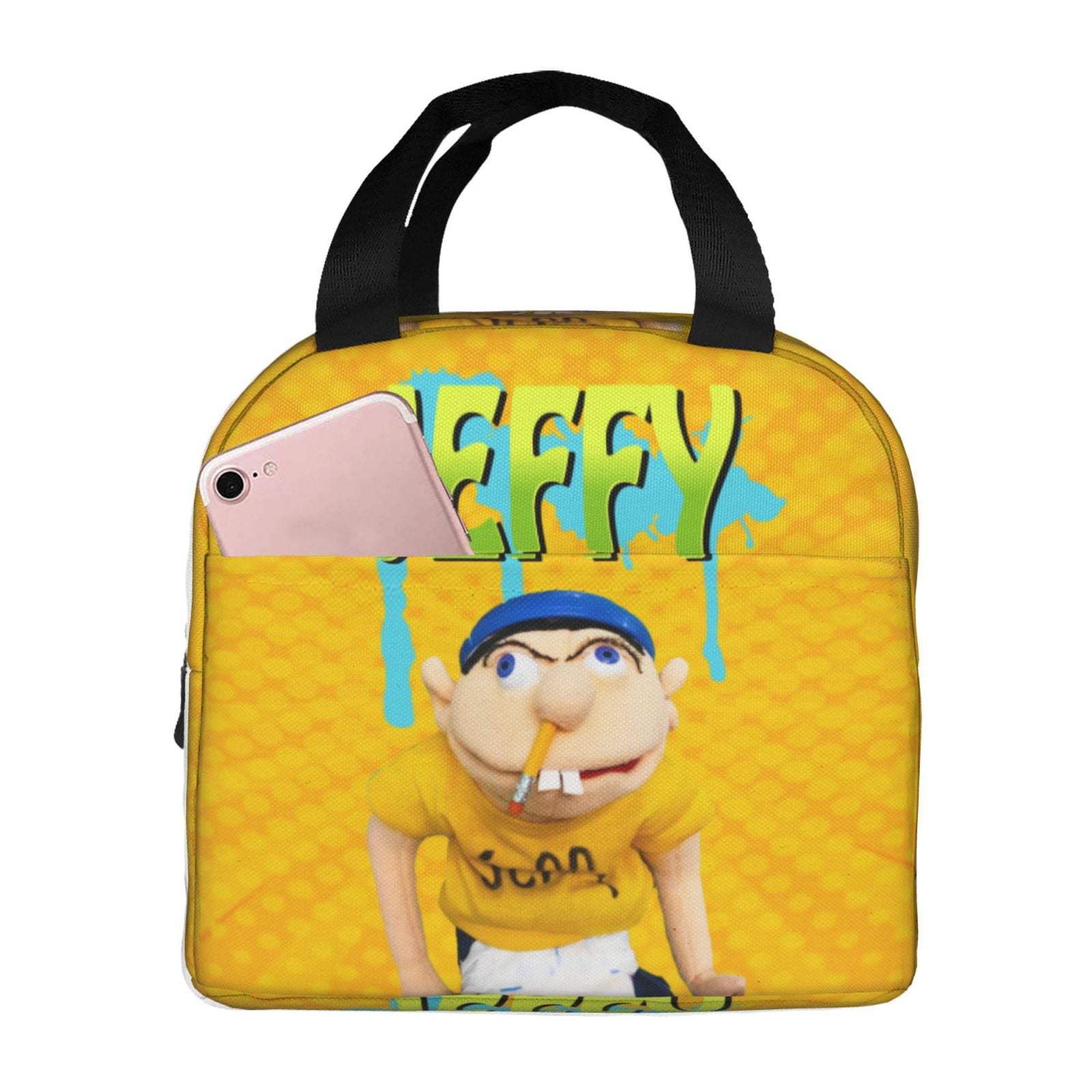 Sml Jeffy Lunch Bag Waterproof Insulated Lunch Box Reusable Bento Bag ...