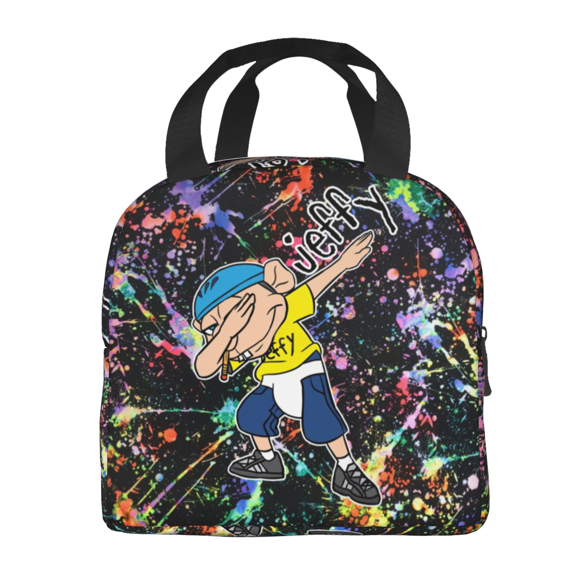 Sml Jeffy Lunch Bag for Reusable Insulated Lunch Box Portable Lunch Tote Bag Keep Food Fresh ...