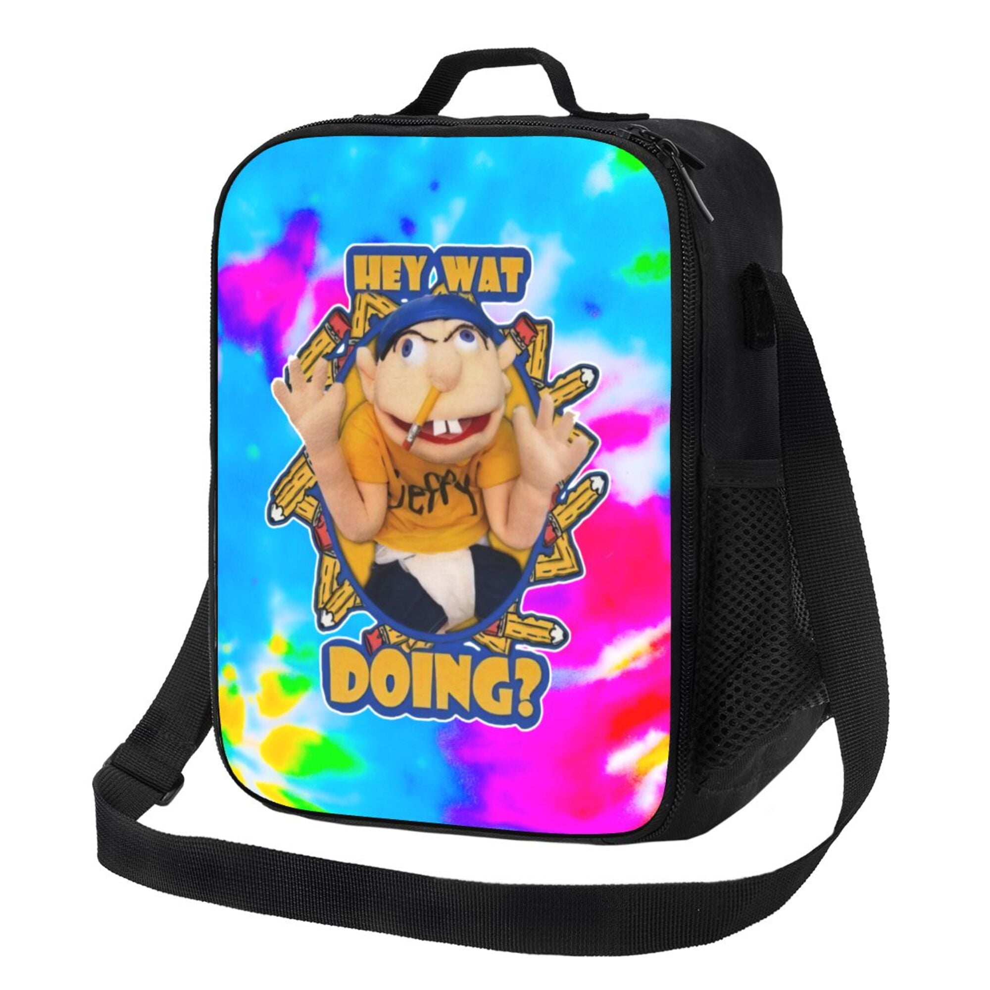 Sml Jeffy Lunch Bag Reusable Portable Lunch Box for Work Office Picnic ...