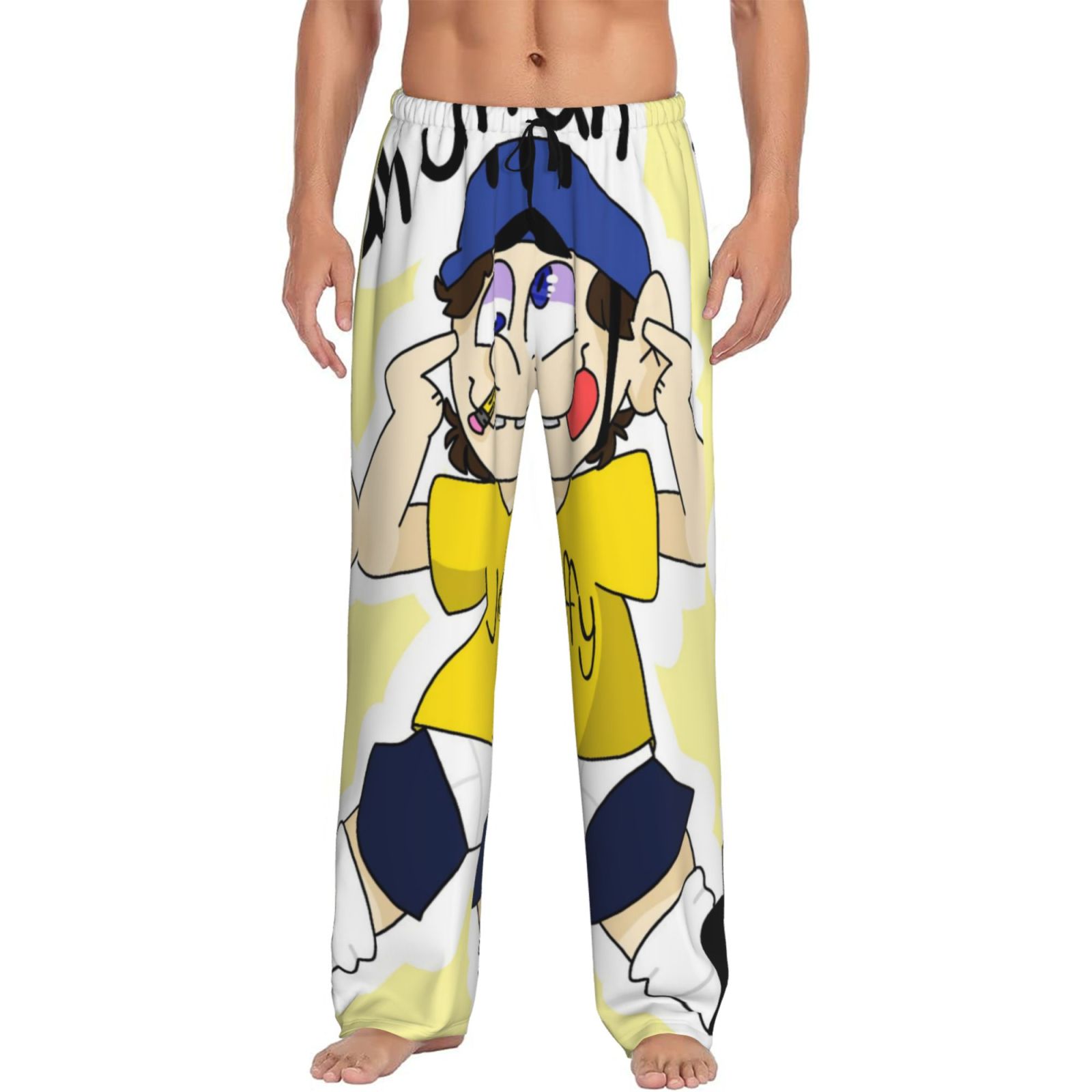 Sml Jeffy Men's Pajama Pants Super Soft Comfy Sleep Lounge Pants Unisex ...