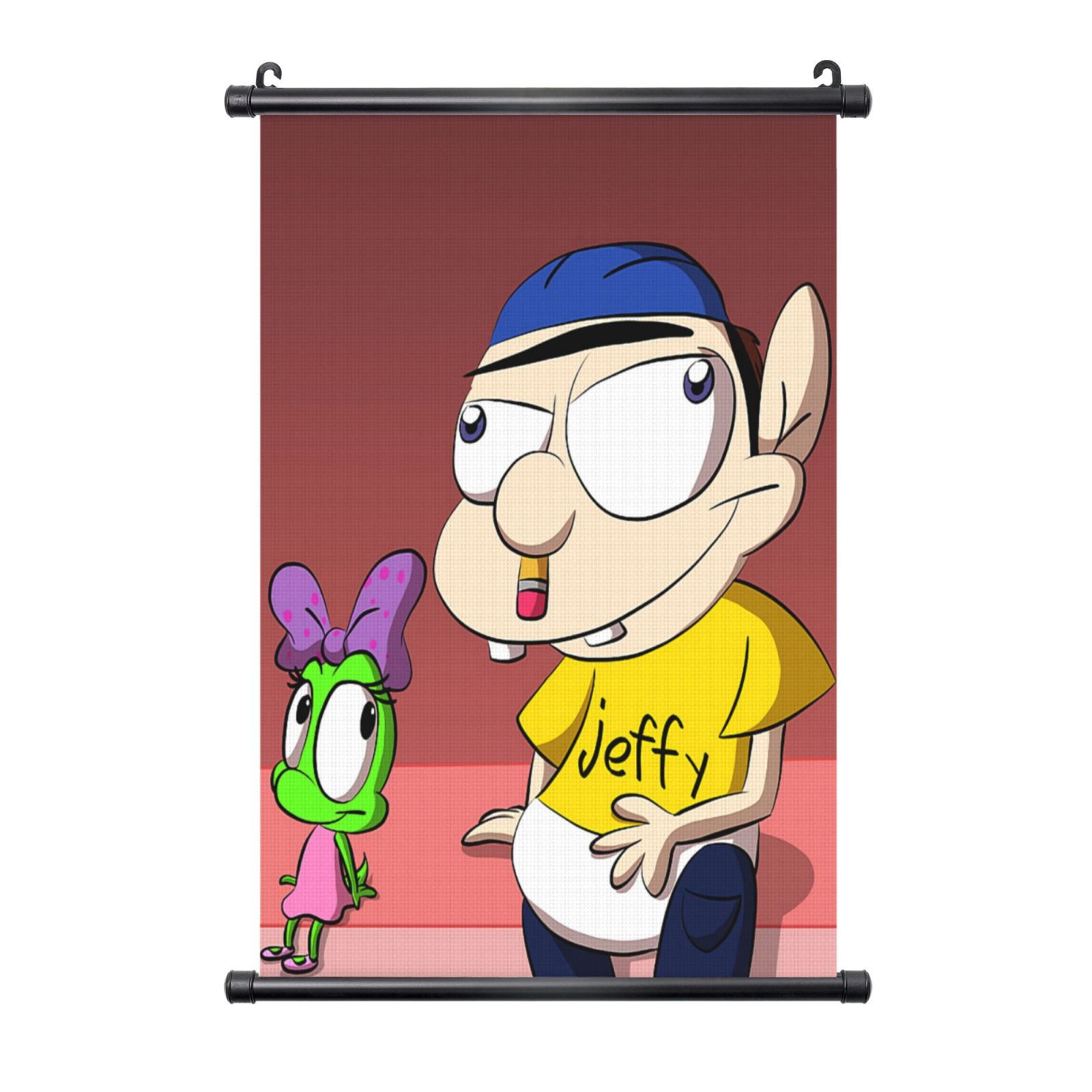 Sml Jeffy Poster Aesthetic Canvas PVC Shaft Wall Art Hanging Hanger ...