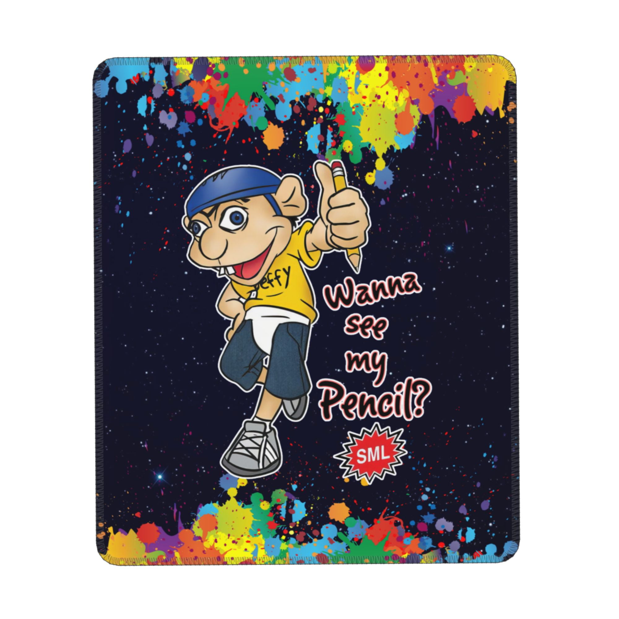 Sml Jeffy Rubber Lock Edge Mouse Pad (Vertical) Office Mouse Pad Home ...