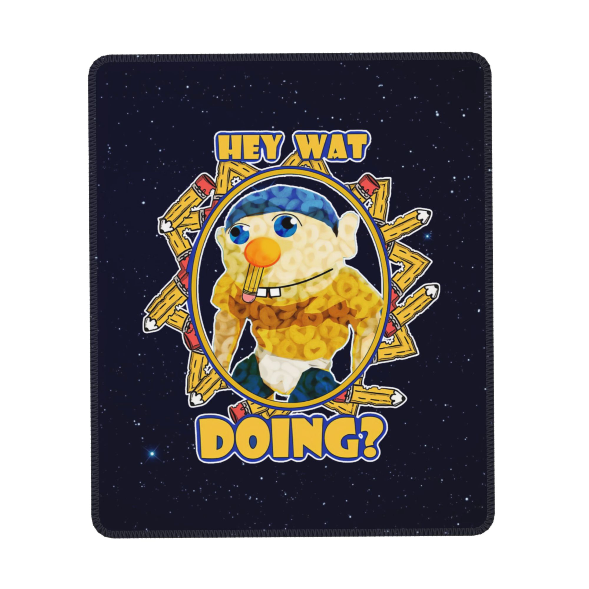 Sml Jeffy Rubber Lock Edge Mouse Pad (Vertical) Office Mouse Pad Home ...