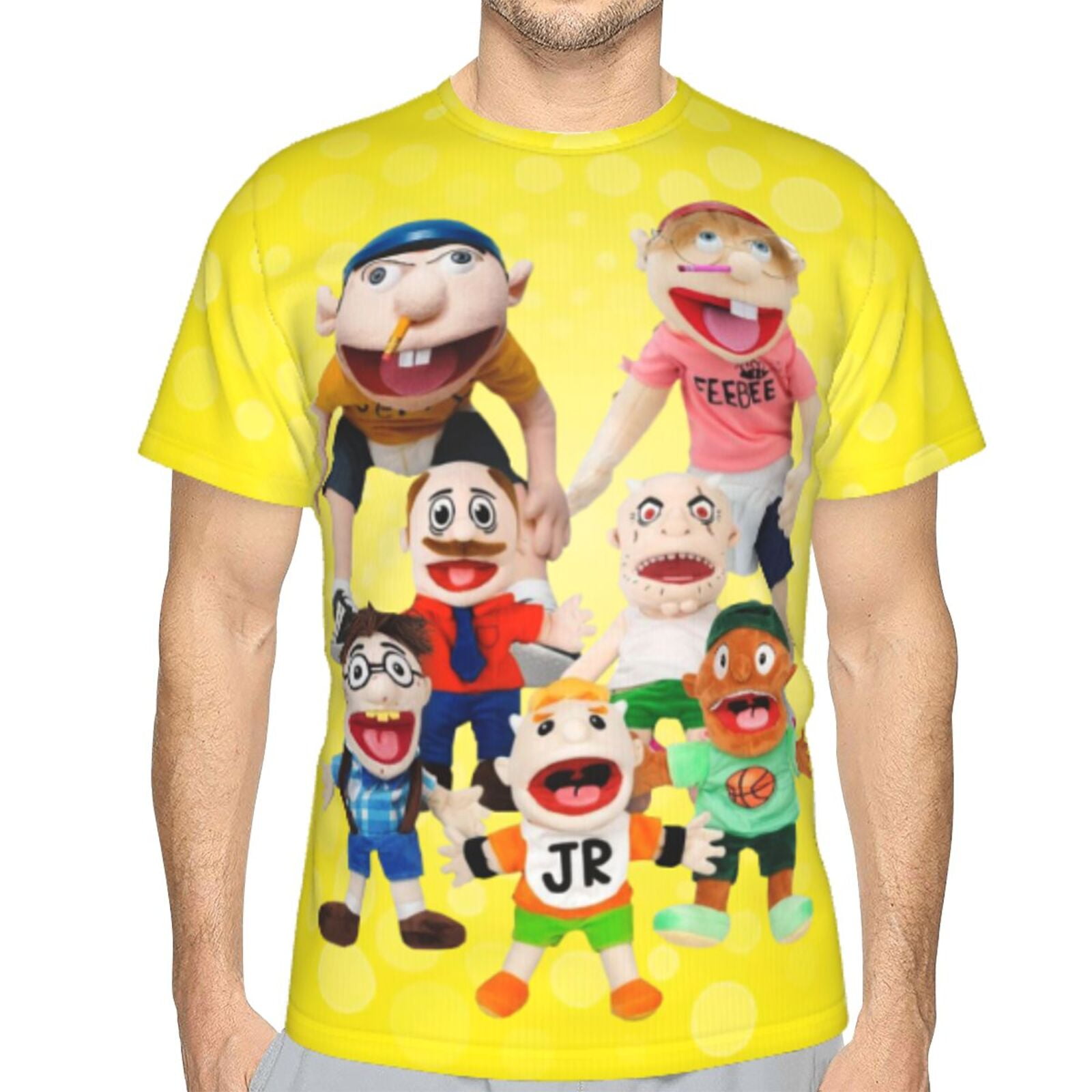 Sml Jeffy Shirt 3d Printed T Shirt Crewneck Short Sleeve Top Tees For ...