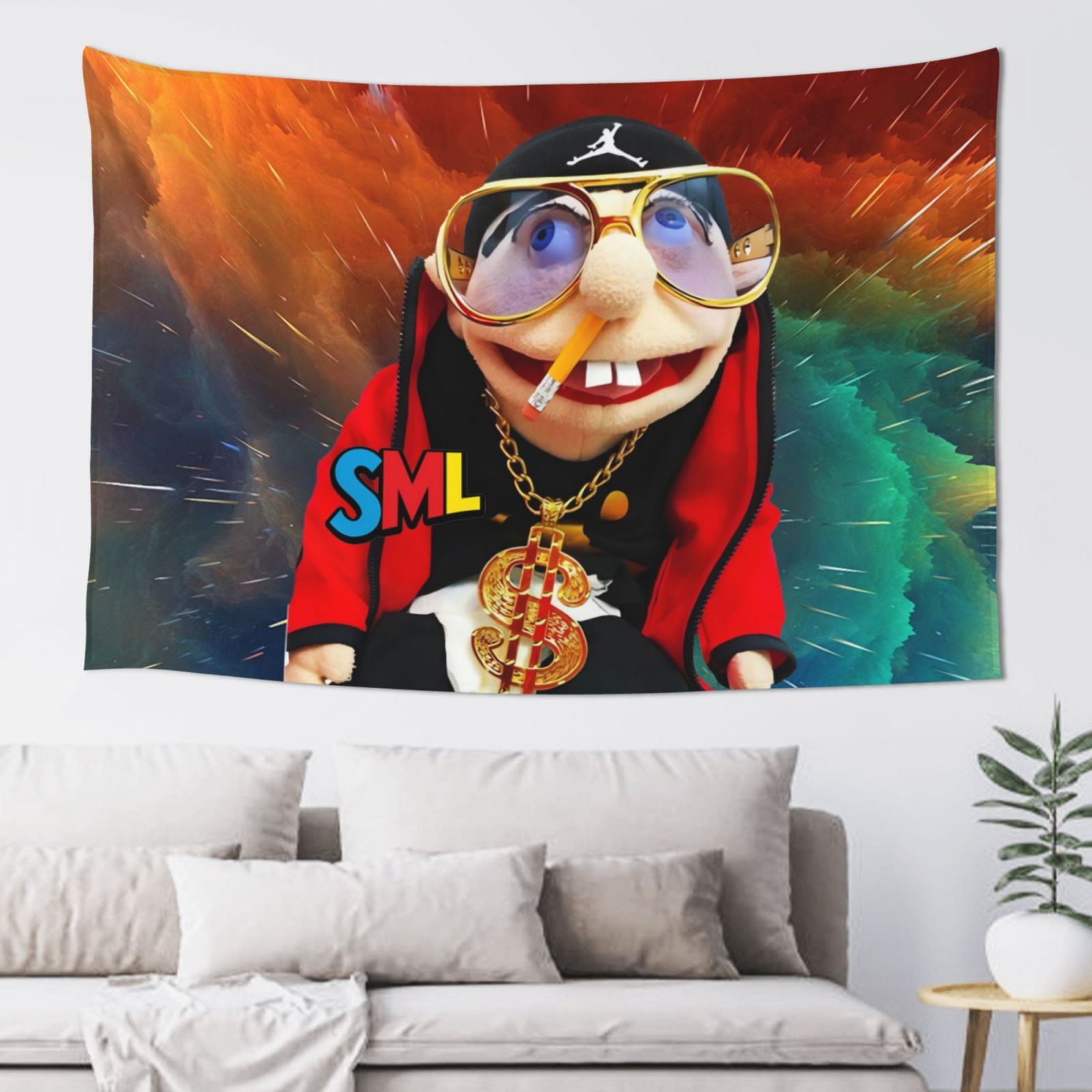 Sml Jeffy Tapestry Wall Hanging Home Decoration Wall Blanket Dormitory ...