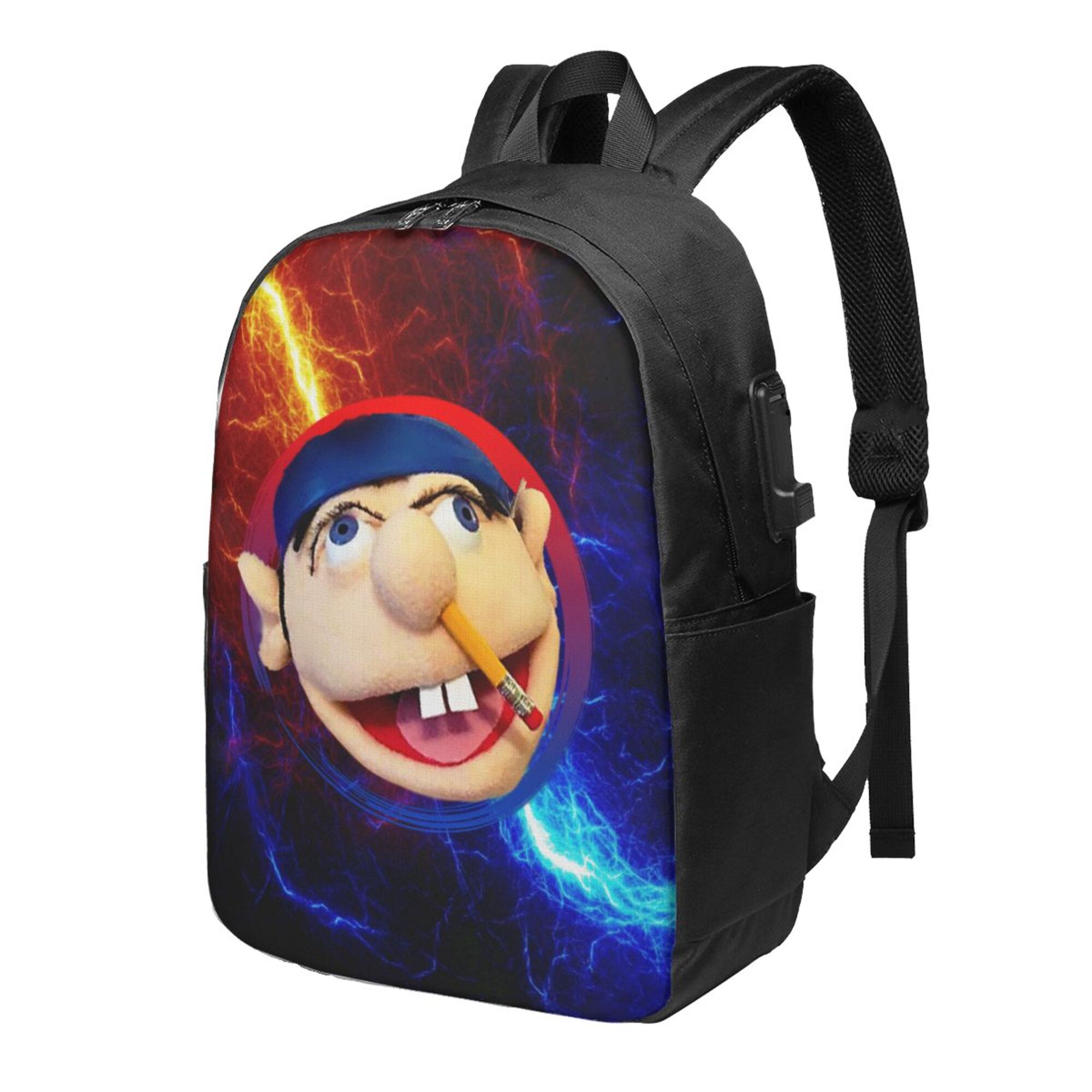 Sml Jeffy Travel Laptop Backpack for Adult 17 Inch Backpack with USB ...