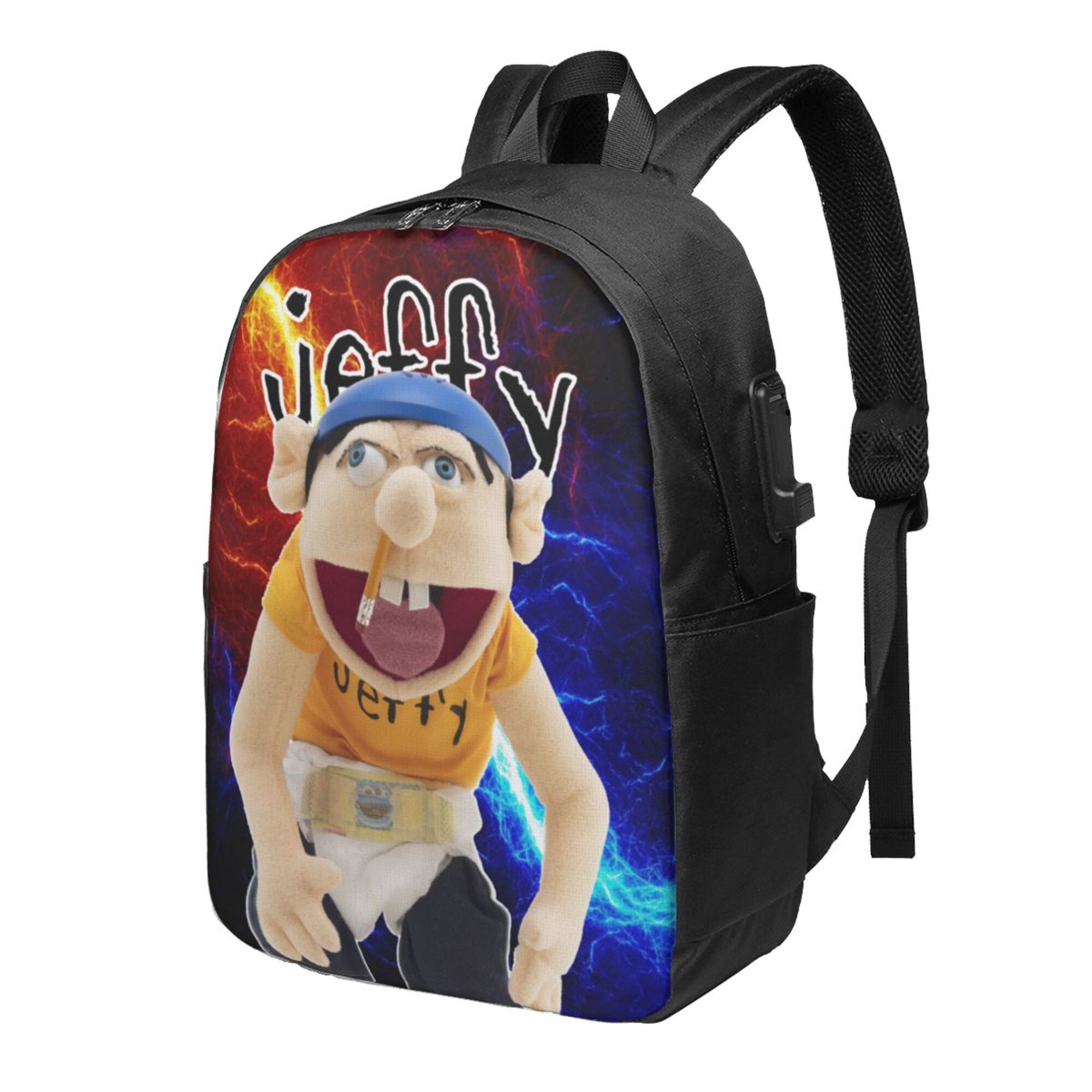 Sml Jeffy Travel Laptop Backpack for Adult 17In Backpack with USB ...