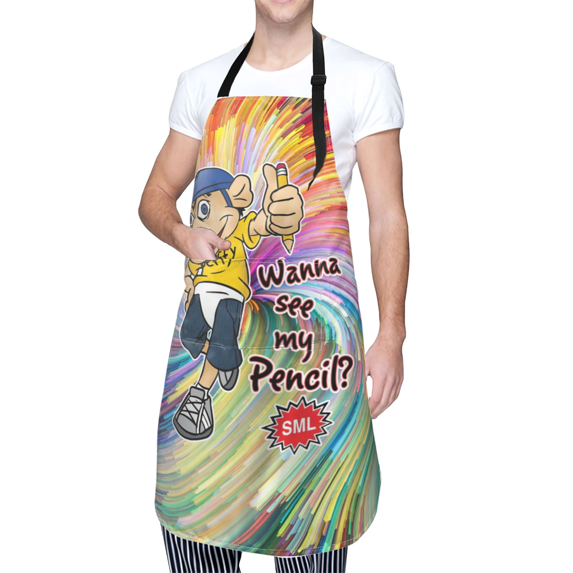 Sml Jeffy Waterproof Apron with 2 Pockets for Men Women, Adjustable ...