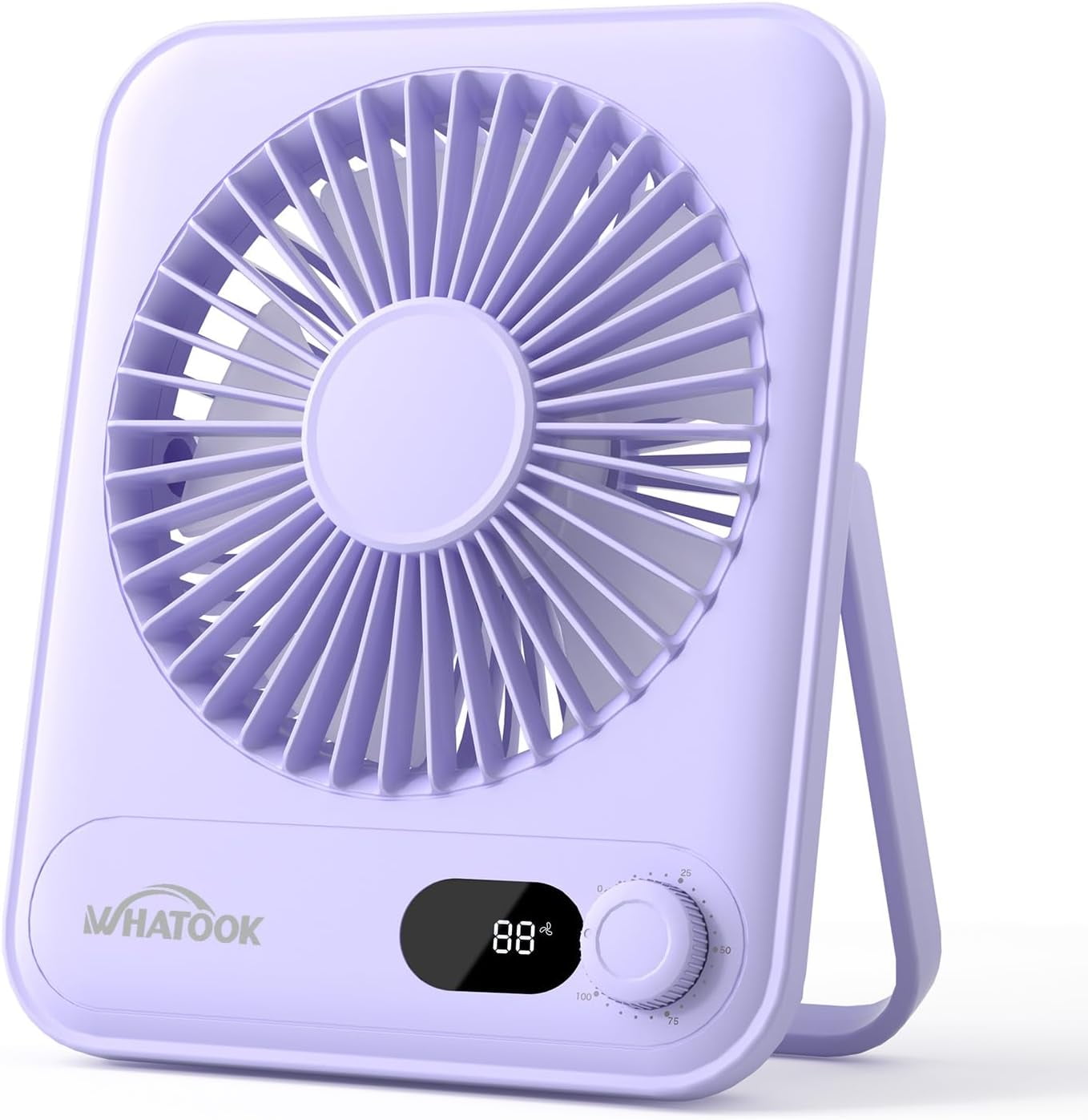 Smll Desk Fn Personl Fns: 5000mh 25 Hours Bttery Office Quiet Mini ...