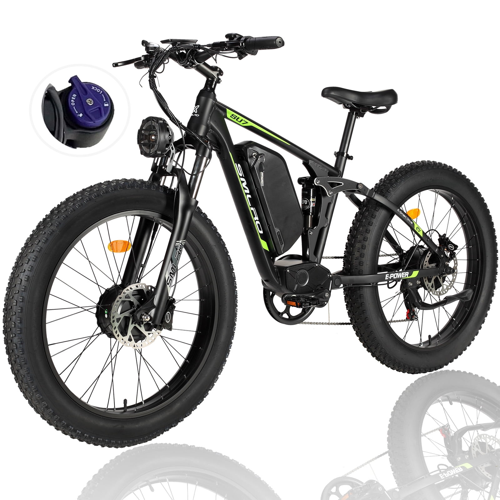 Smlro Su7 Electric Bike for Adults, 2000W Dual Motor Electric Bicycle ...