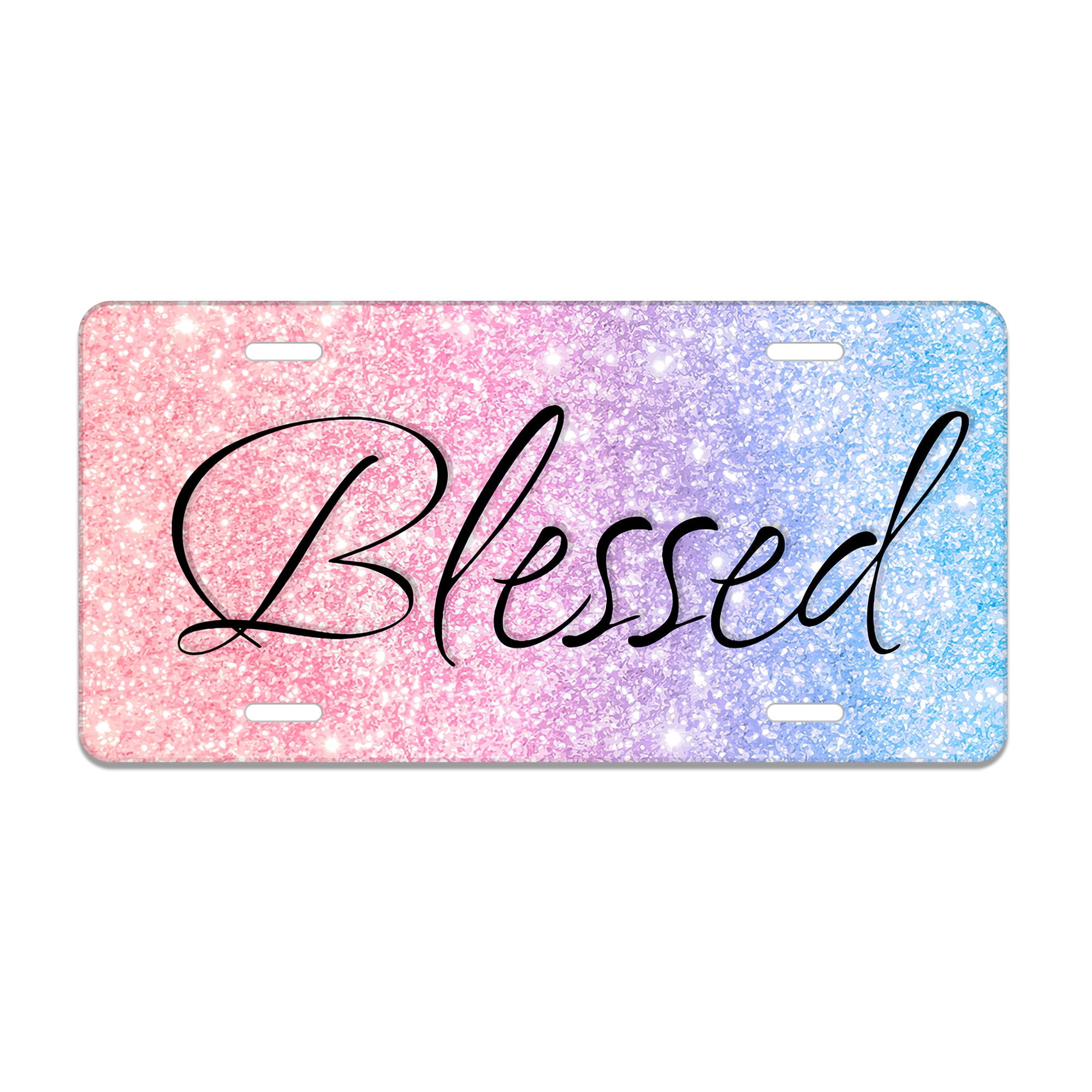 Smoaffly 70s Retro Floral License Plate Decorative Car Front, Metal Car ...