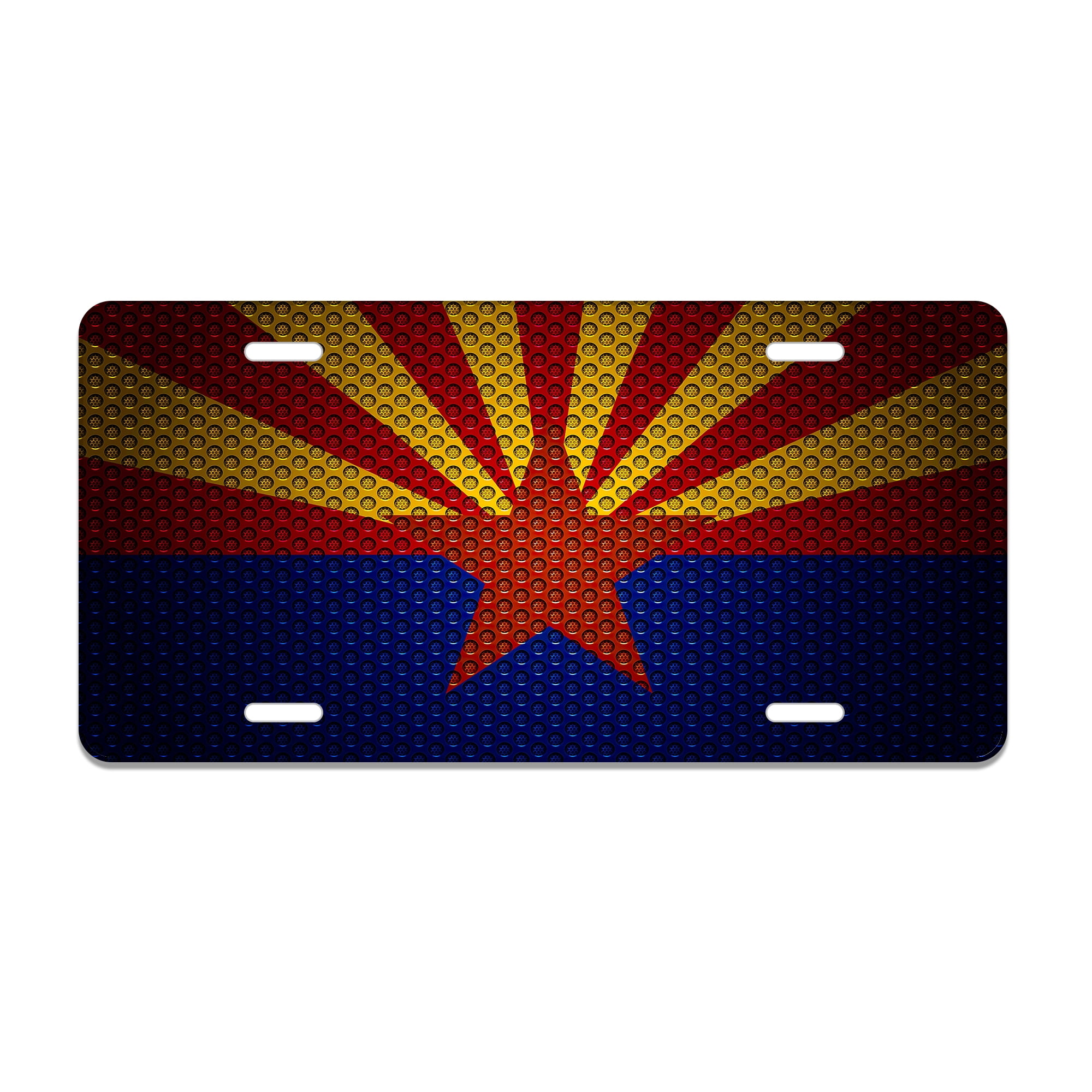 Smoaffly Arizona Flag Decorative Car Front, The 48th State Metal Car ...