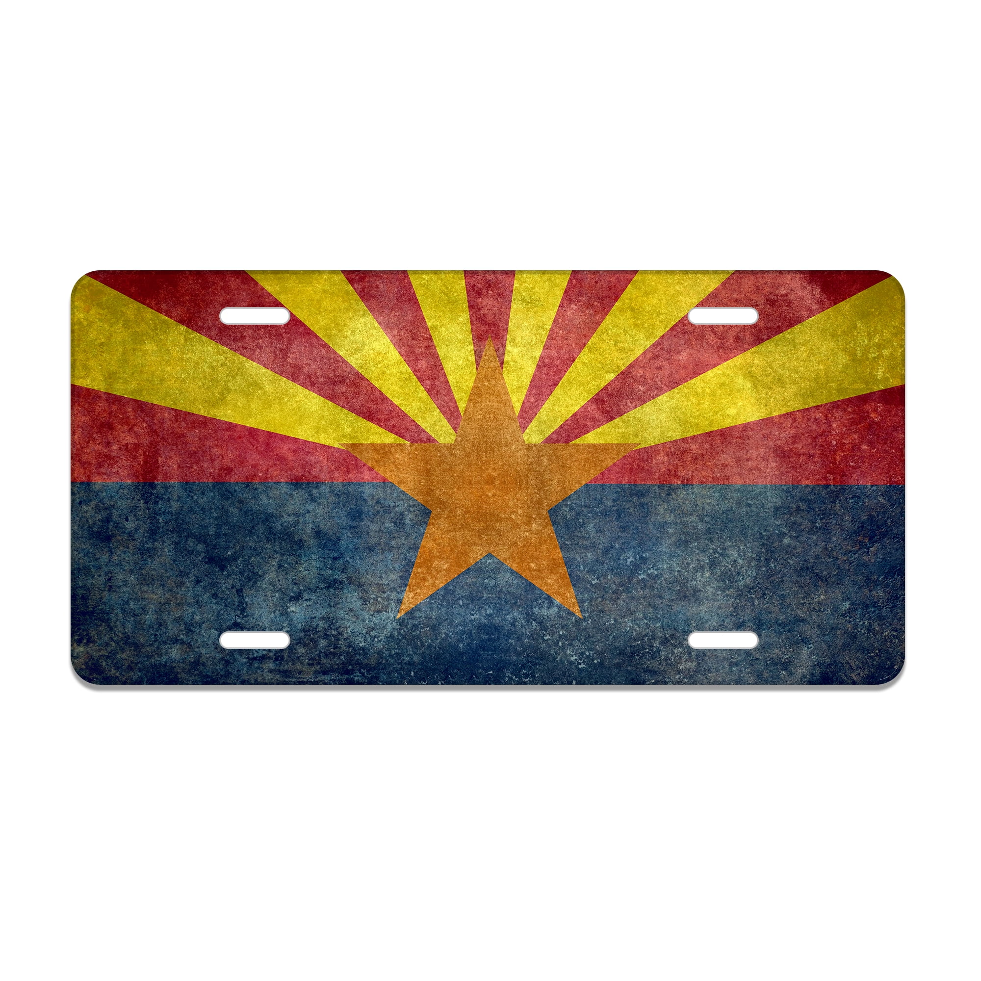 Smoaffly Arizona Flag License Plate Decorative Car Front, Metal Car ...