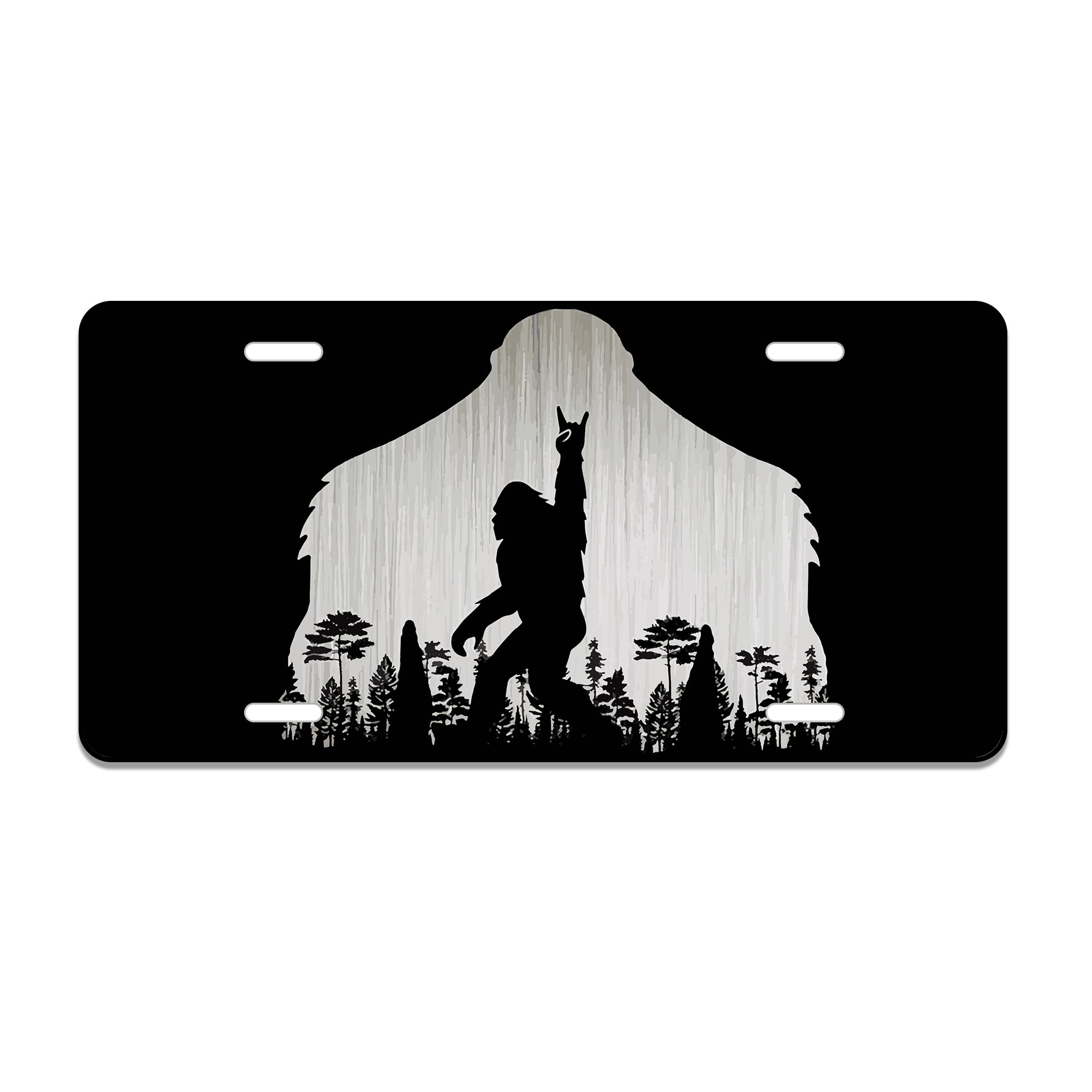 Smoaffly Bigfoot License Plate Decorative Car Front, Metal Car Plate ...
