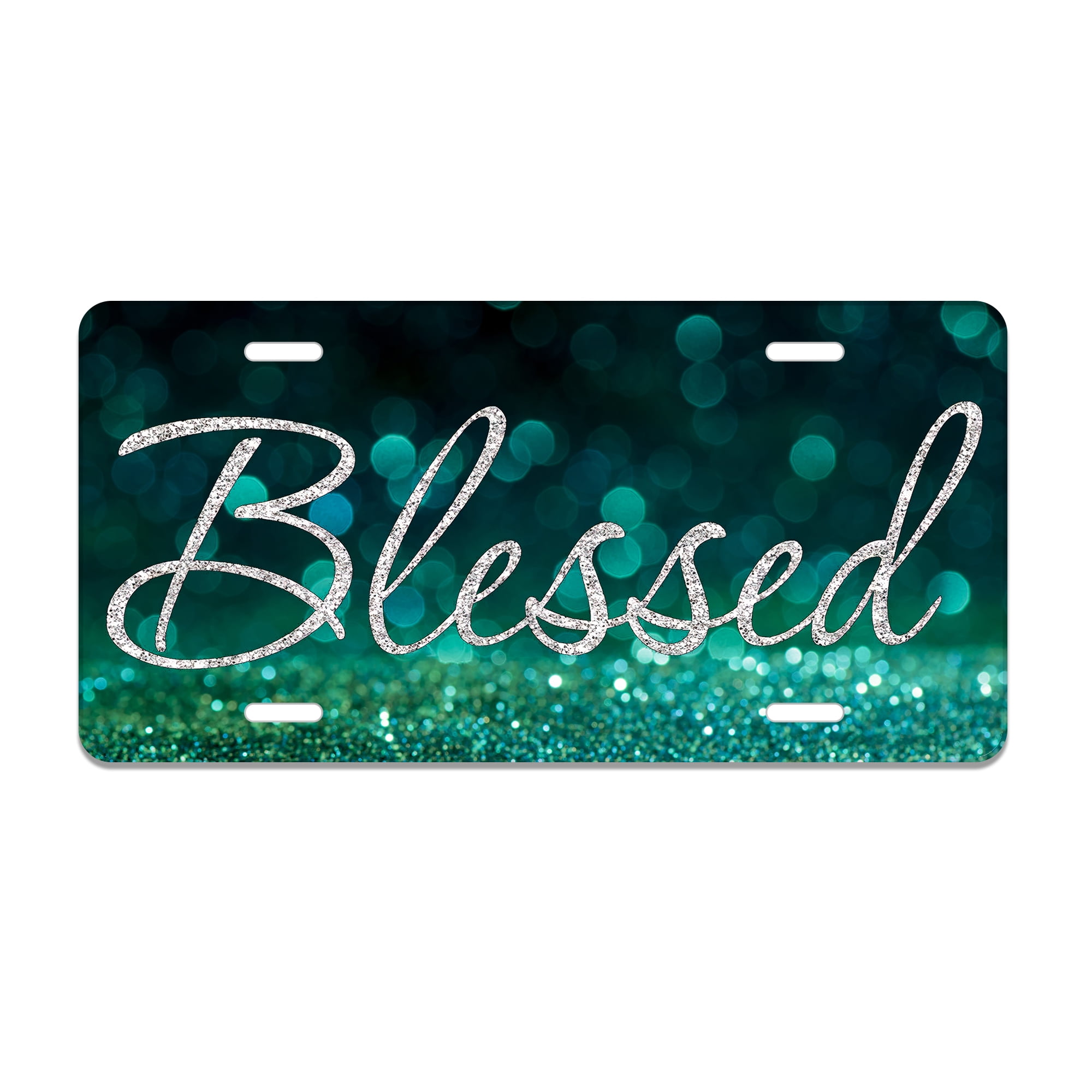 Smoaffly Blessed License Plate Decorative Car Front License Plate Cover ...