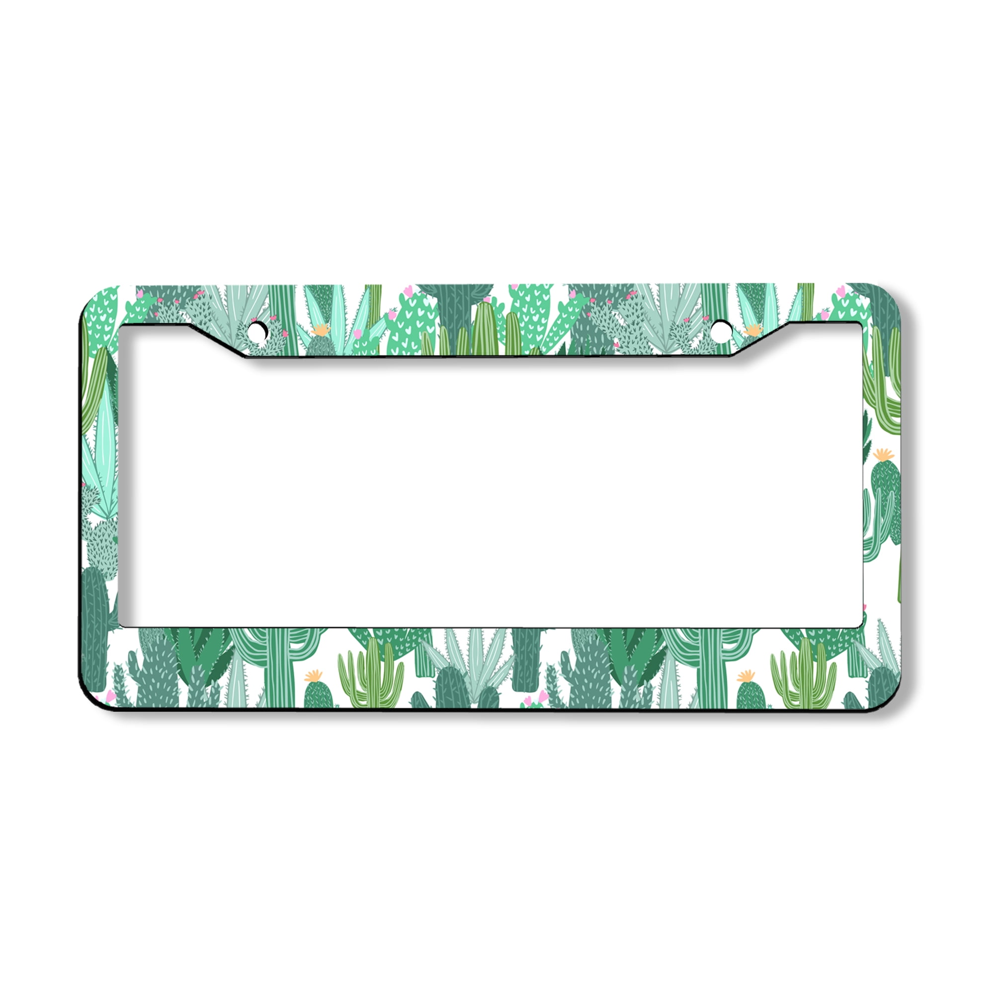 Smoaffly Cactus Doodle License Plate Frame License Plate Colorful ...