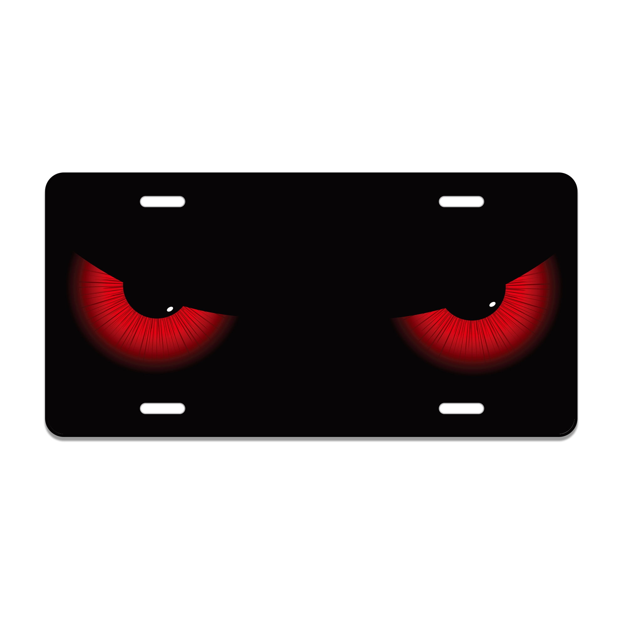 Smoaffly Cartoon Evil Eyes License Plate Decorative Car Front License ...