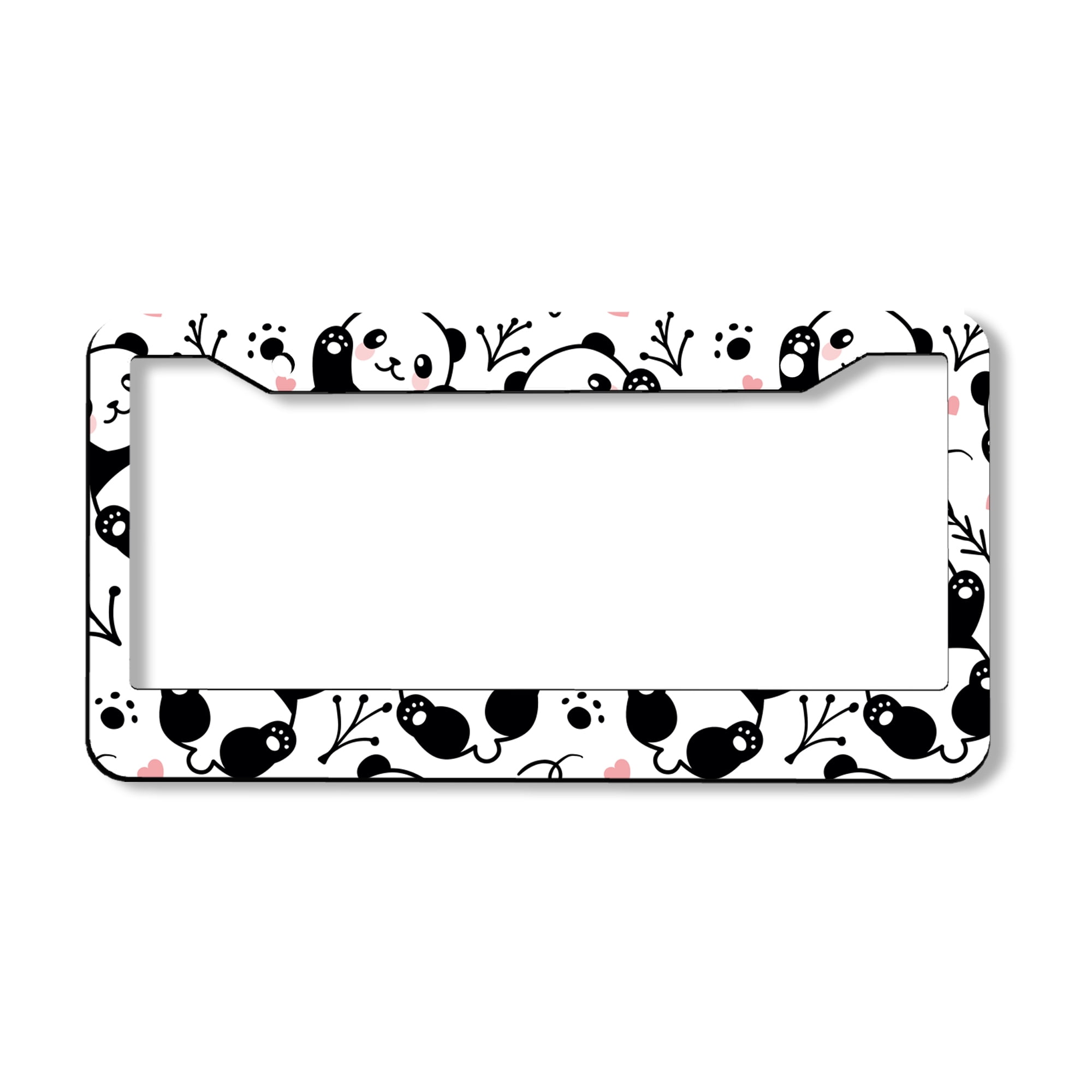Smoaffly Cute Pandas License Plate Frame License Plate Colorful ...