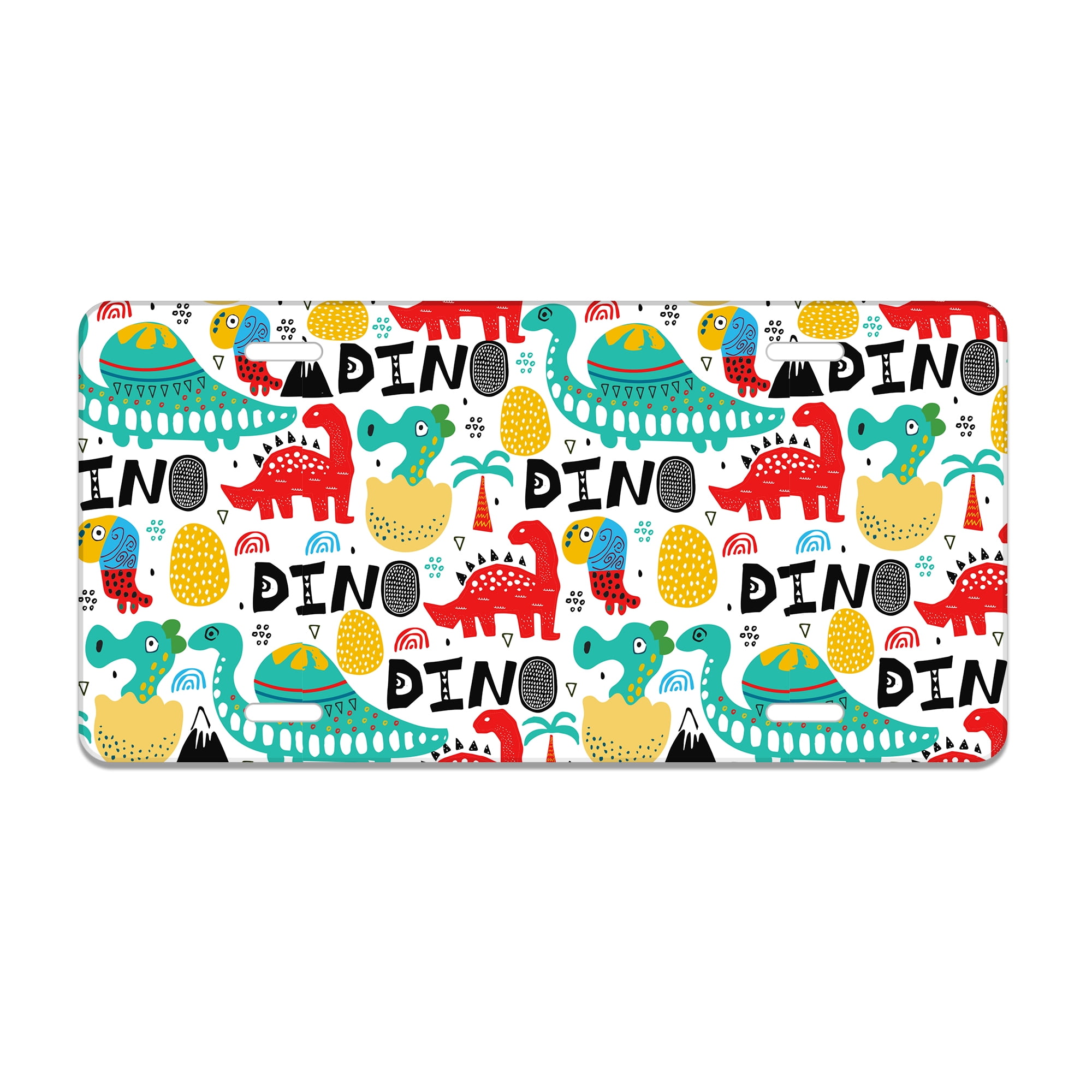 Smoaffly Dino,Cute Dinosaurs License Plate Decorative Car Front License ...