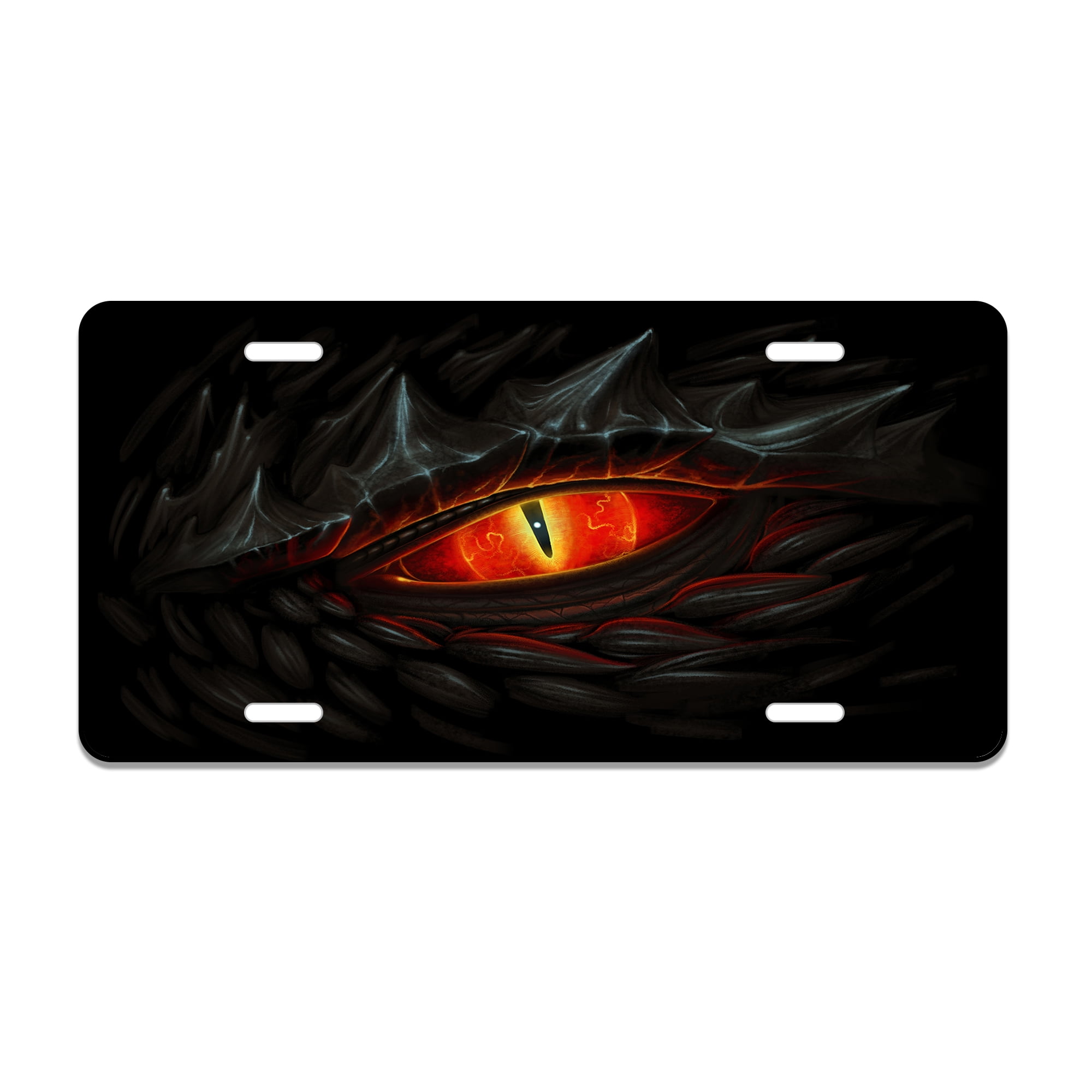 Smoaffly Fantasy Dragon Eye License Plate Decorative Car Front License ...