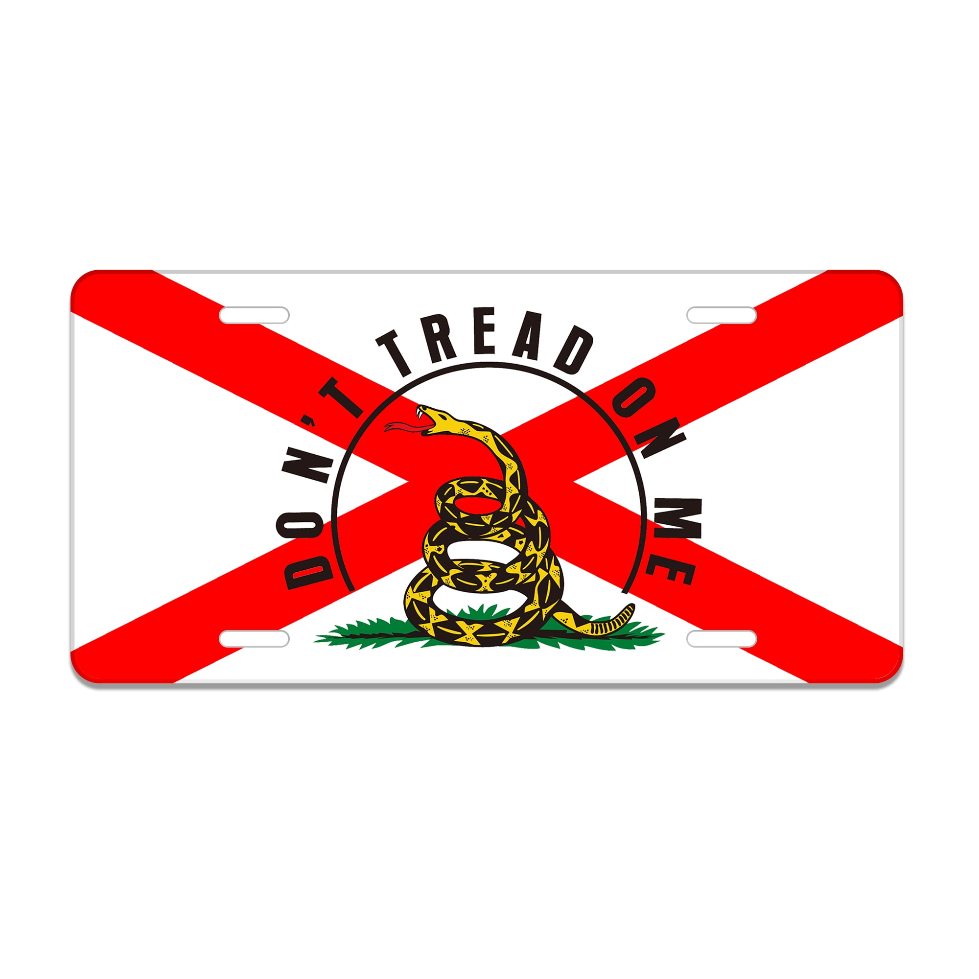 Smoaffly Florida Gadsden Flag Decorative Car Front, DONT TREAD ON ME ...