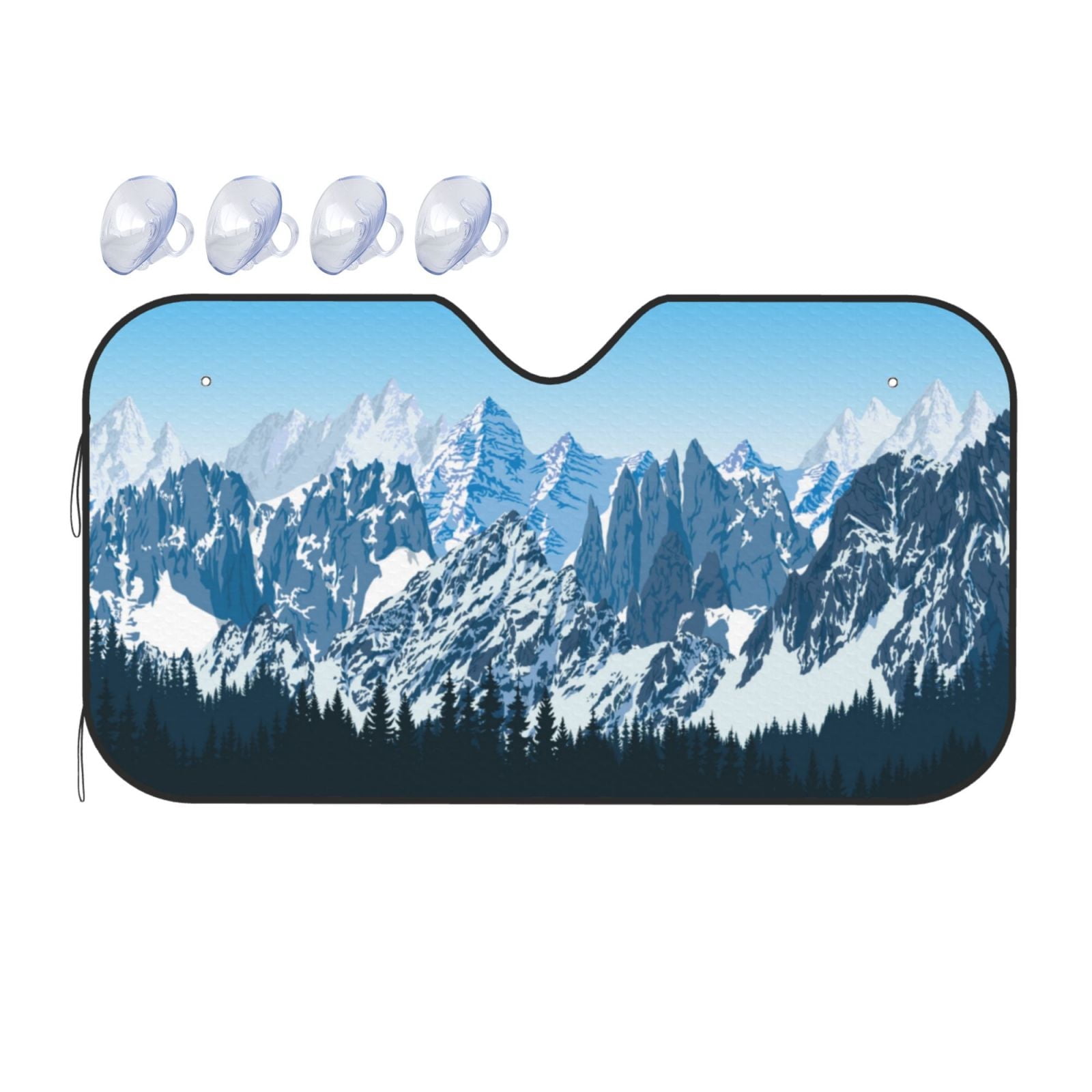 Smoaffly Forest Car Windshield Sunshade Skeleton Car ShadeHimalayan ...