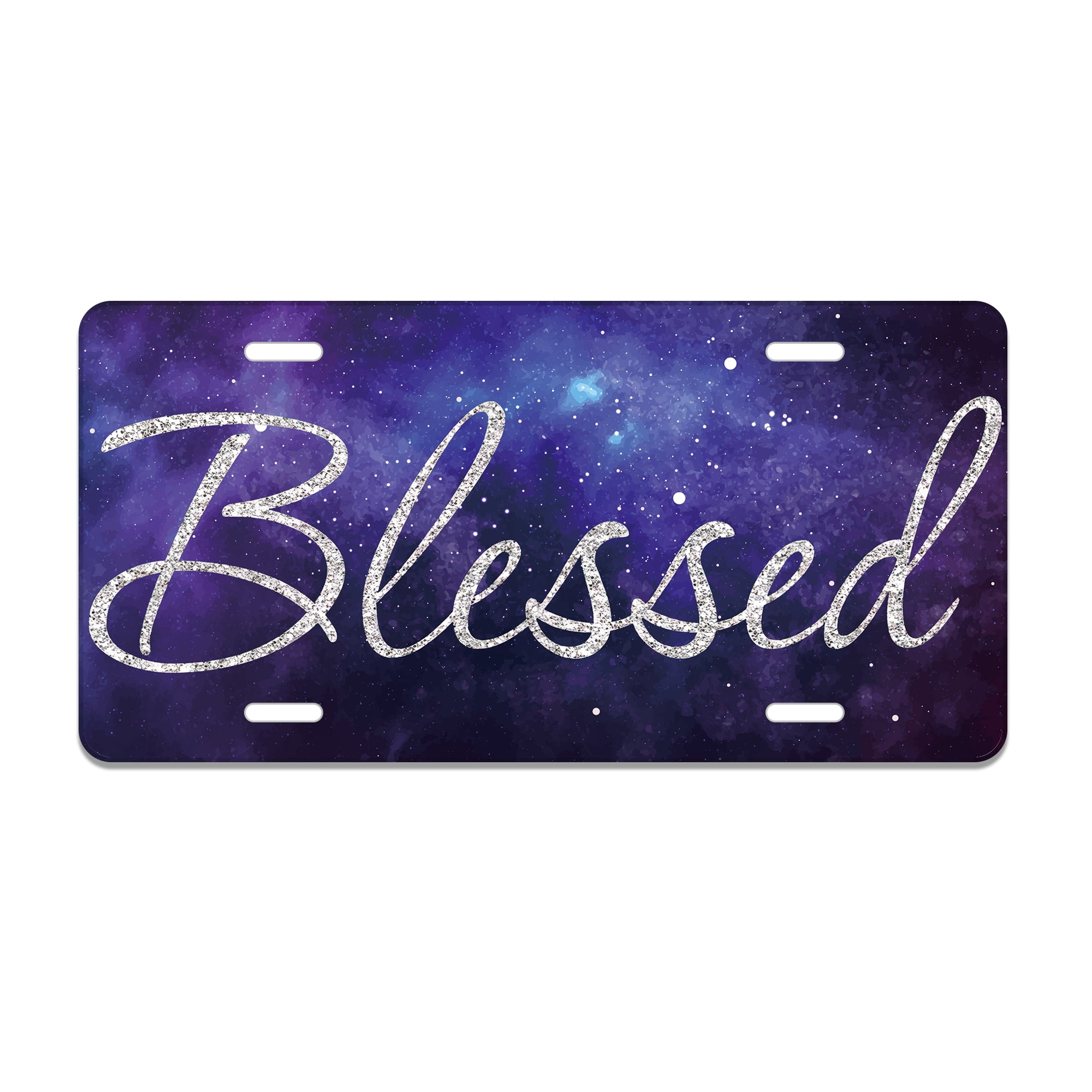Smoaffly God Blessed License Plate Decorative Car Front License Plates ...