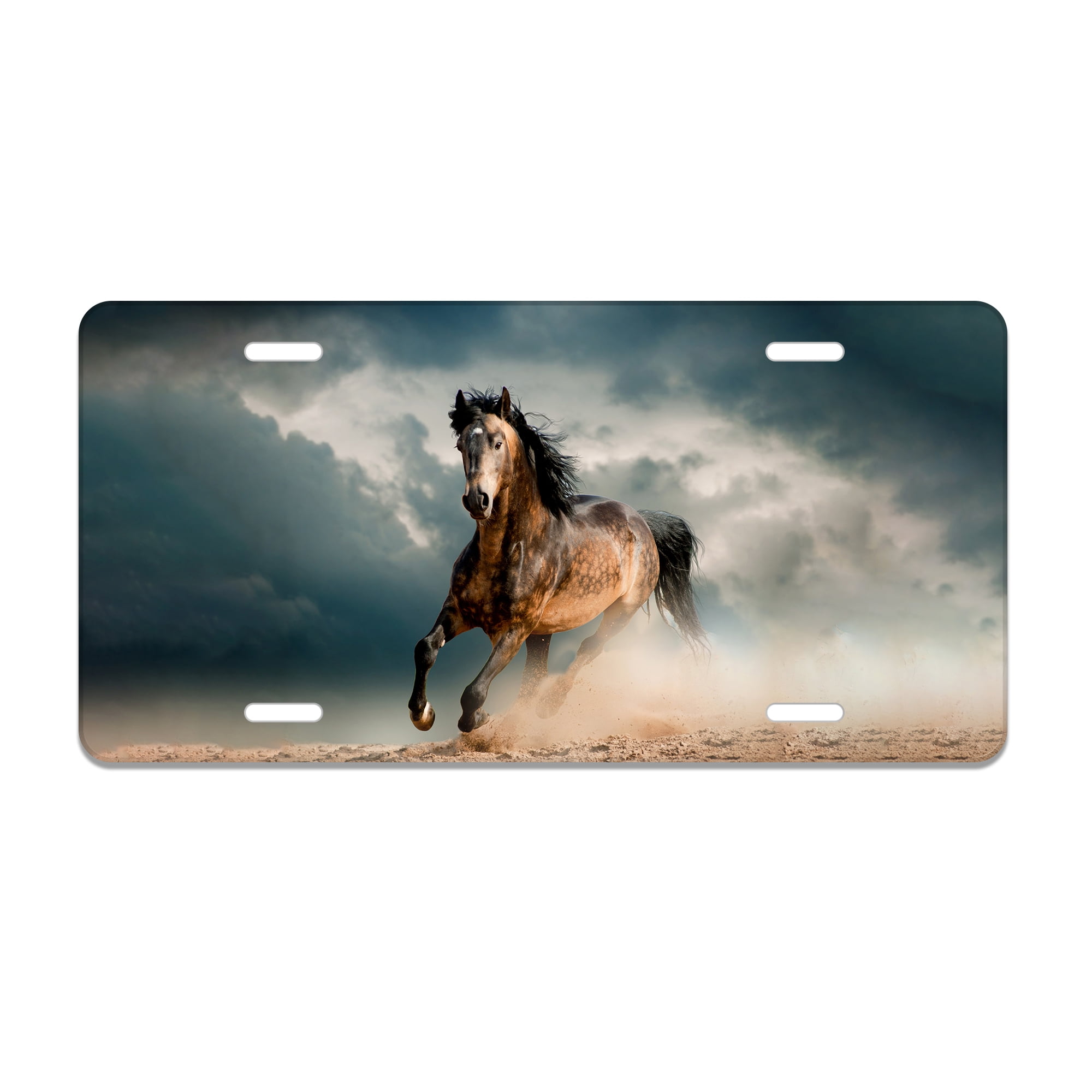 Smoaffly Horse License Plate Decorative Car Front, Metal Car Plate ...