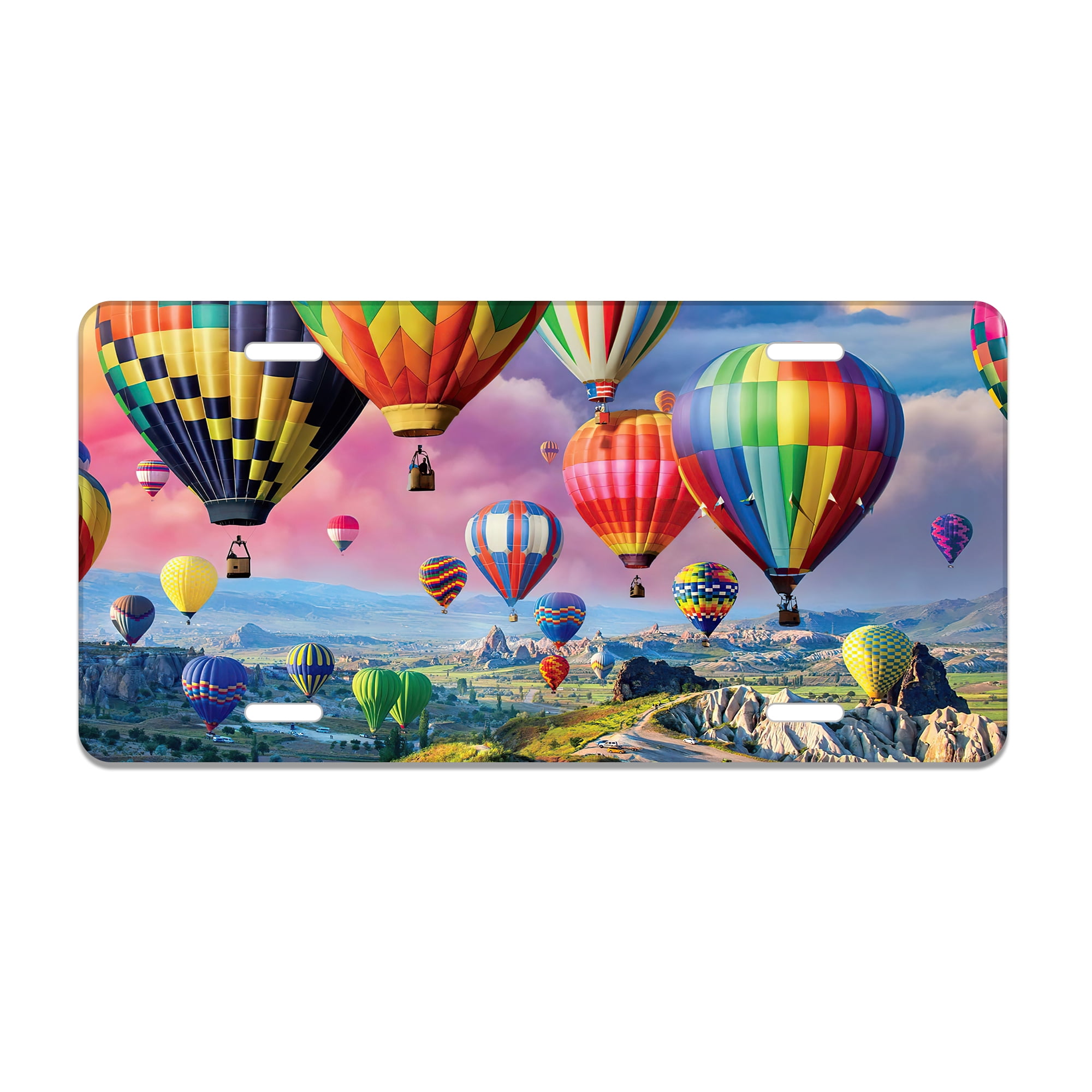 Smoaffly Hot Air Balloon License Plate Decorative Car Front License ...