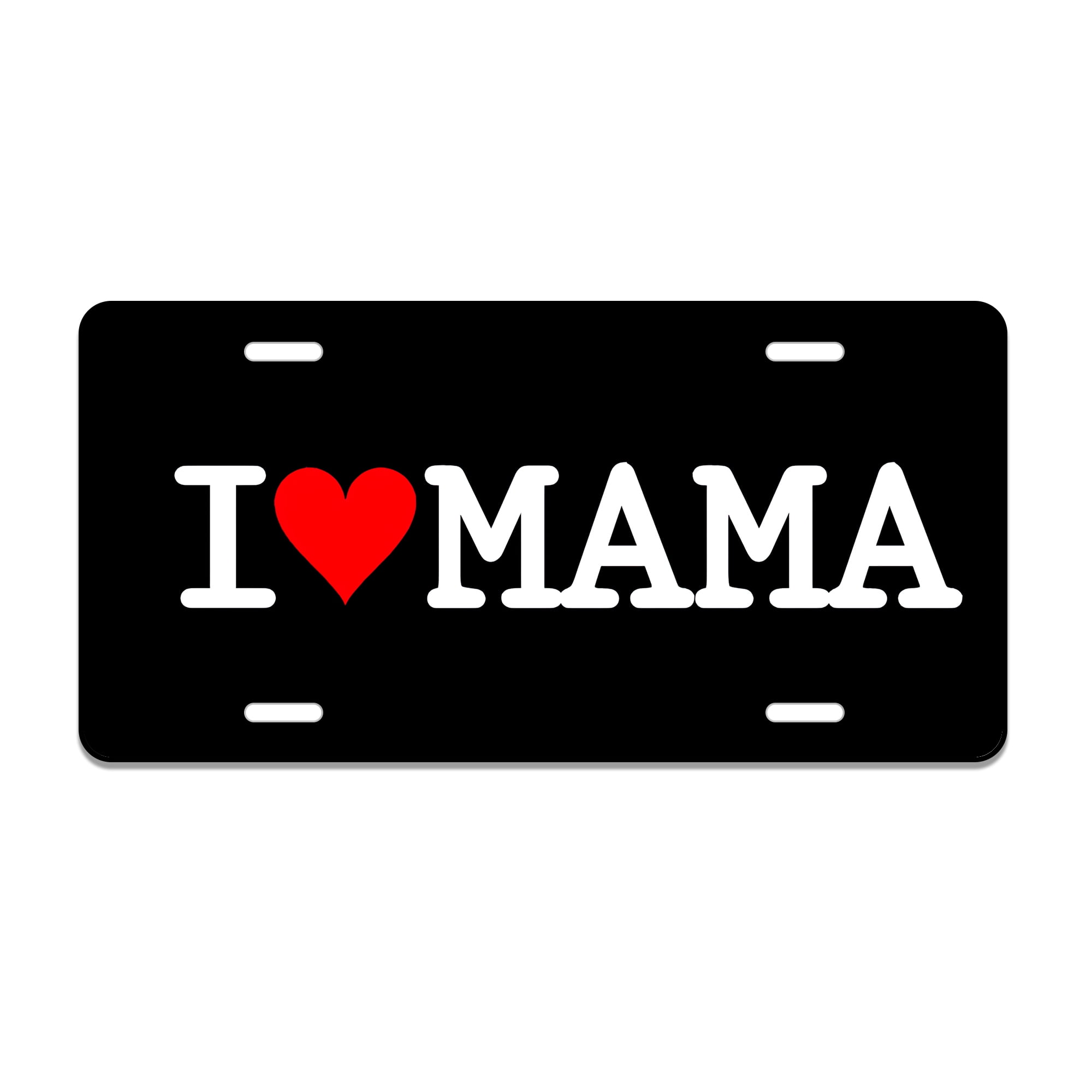 Smoaffly I Love MAMA License Plate Decorative Car Front, Metal Car ...