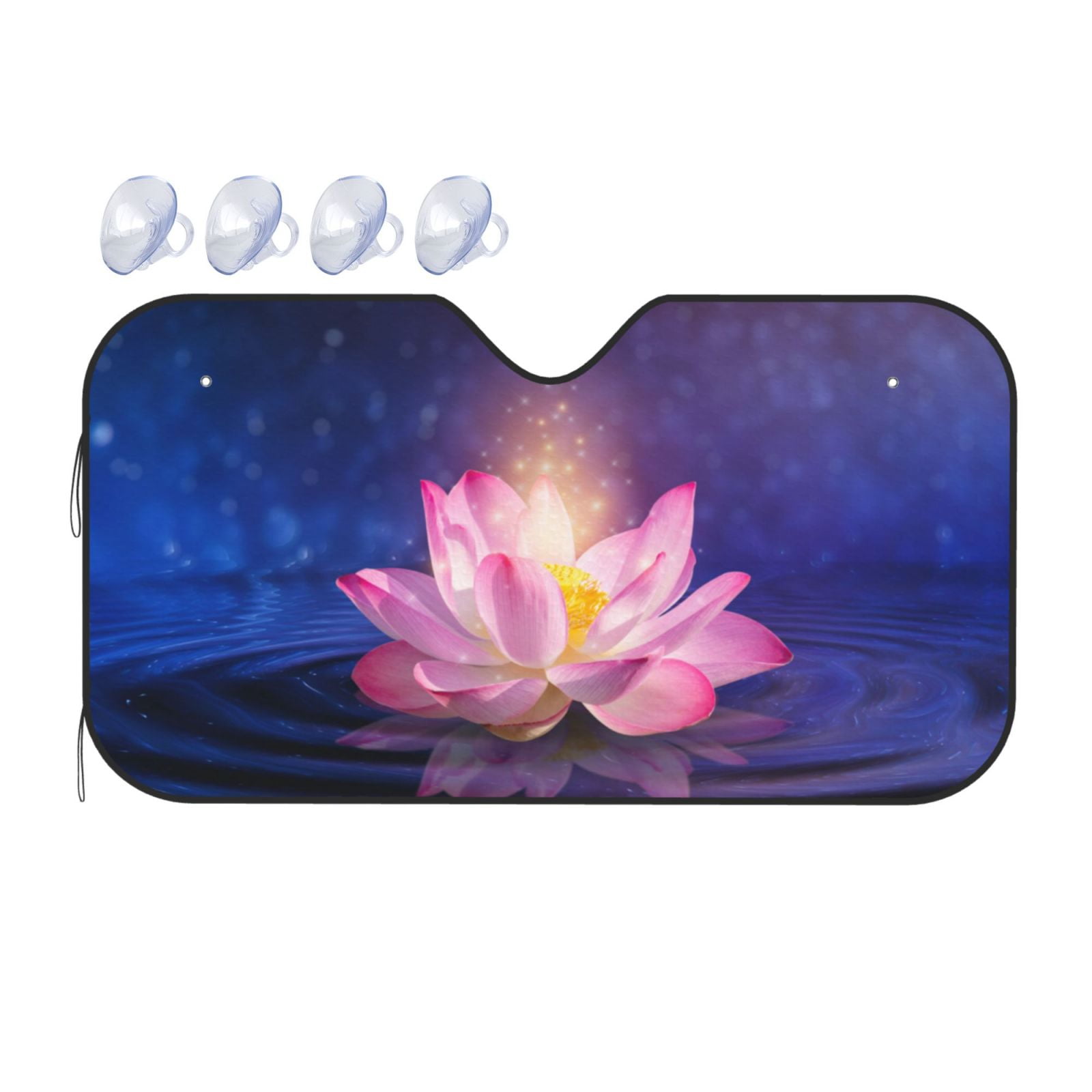 Smoaffly Lotus Car Windshield Sunshade Skeleton Car Shade Blocks UV ...