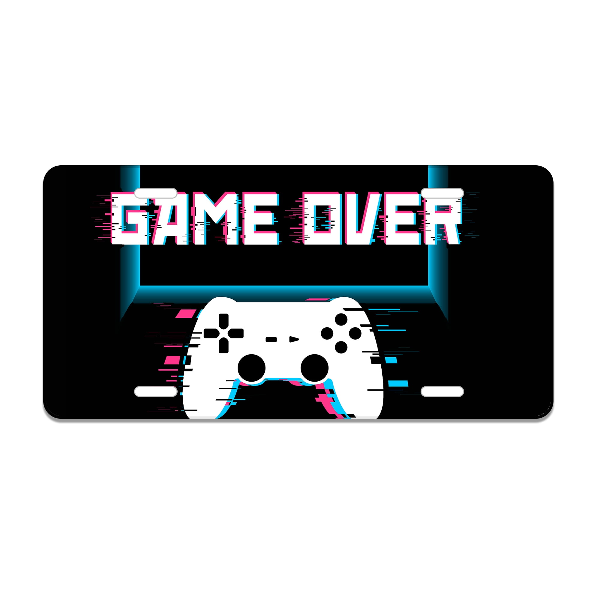 Smoaffly Modern Wireless Game Controllers License Plate Decorative Car ...