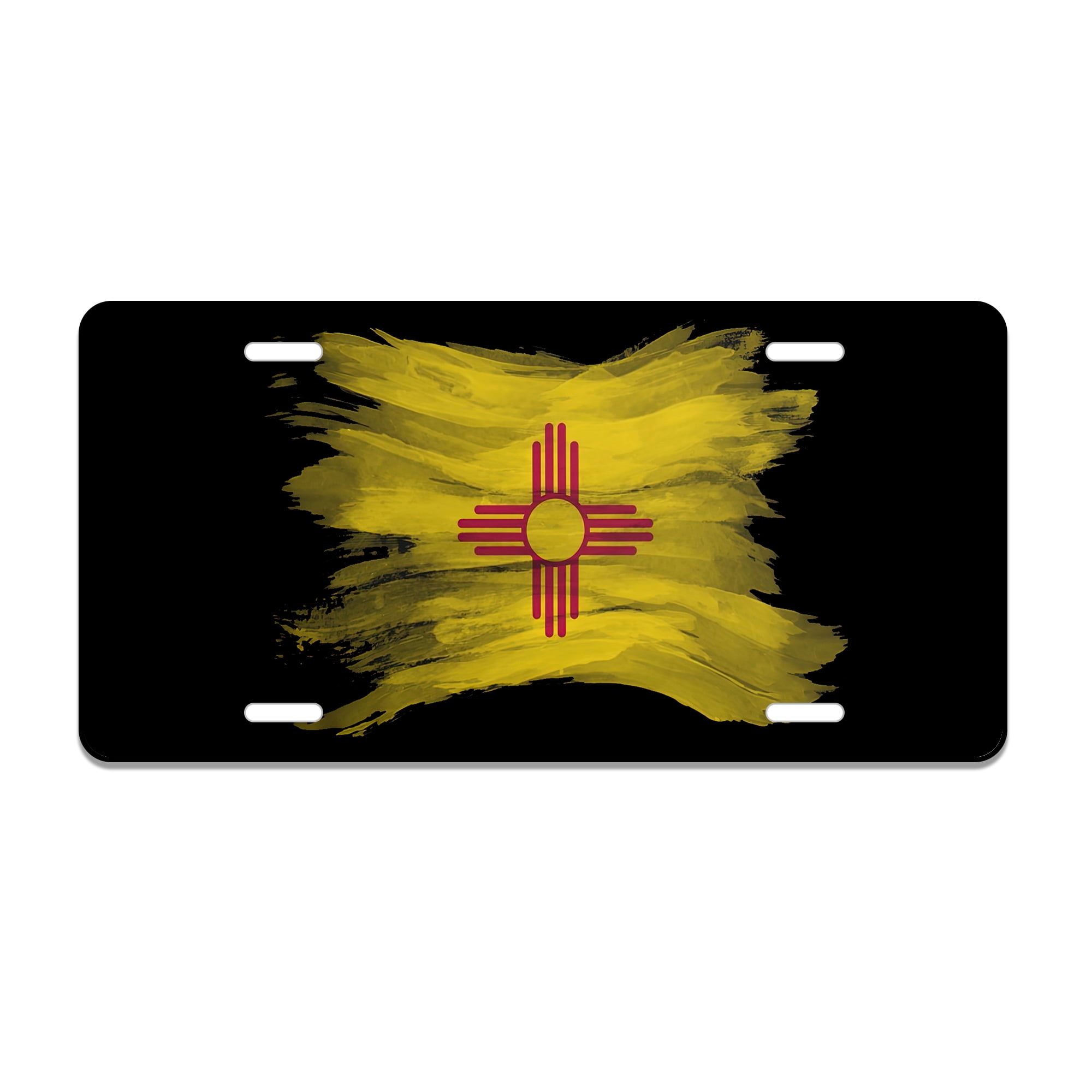 Smoaffly New Mexico State Flag License Plate Decorative Car Front ...