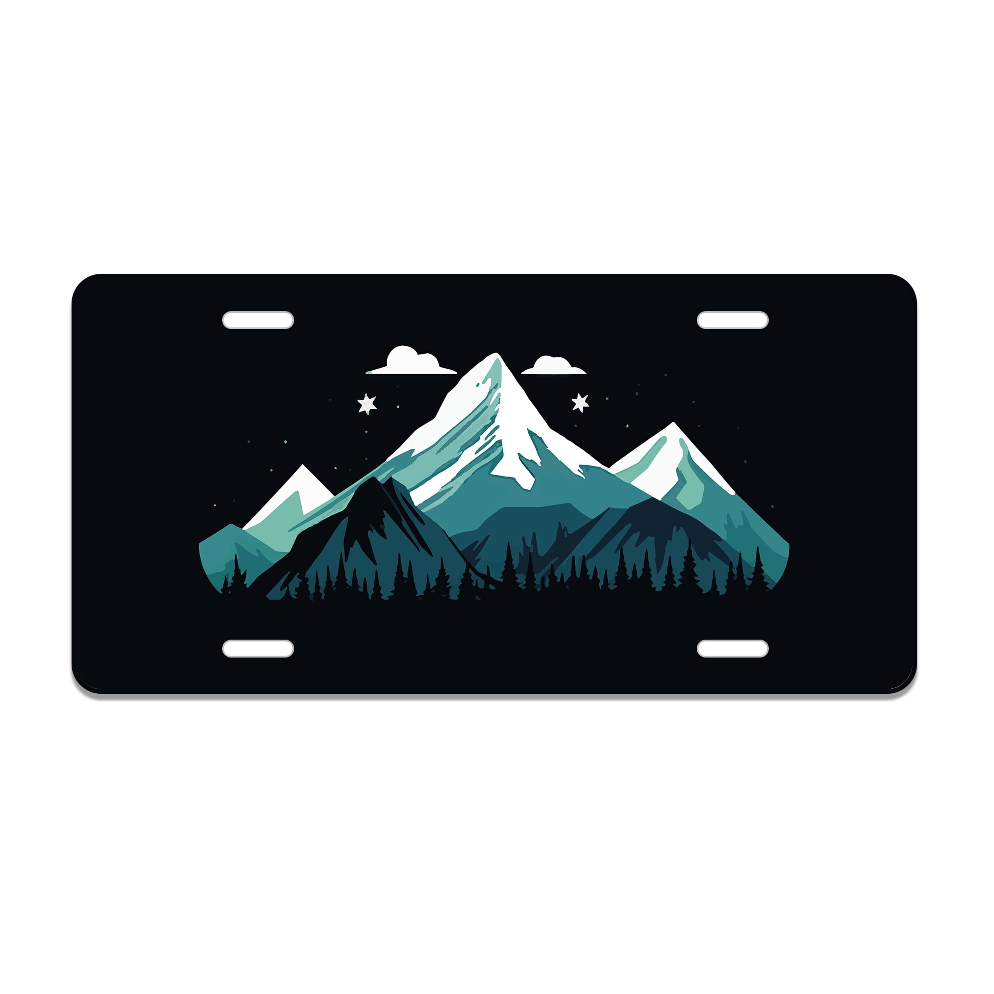 Smoaffly Pink Gold Leopard License Plate Decorative Car Front, Metal ...