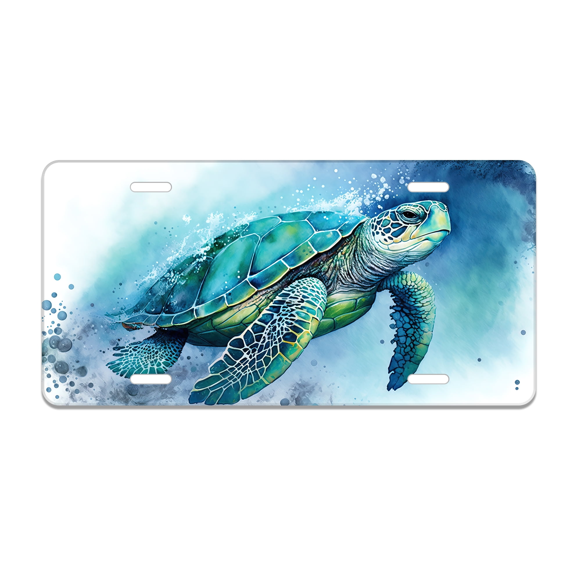 Smoaffly Rainbow Leopard Print License Plate Decorative Car Front ...