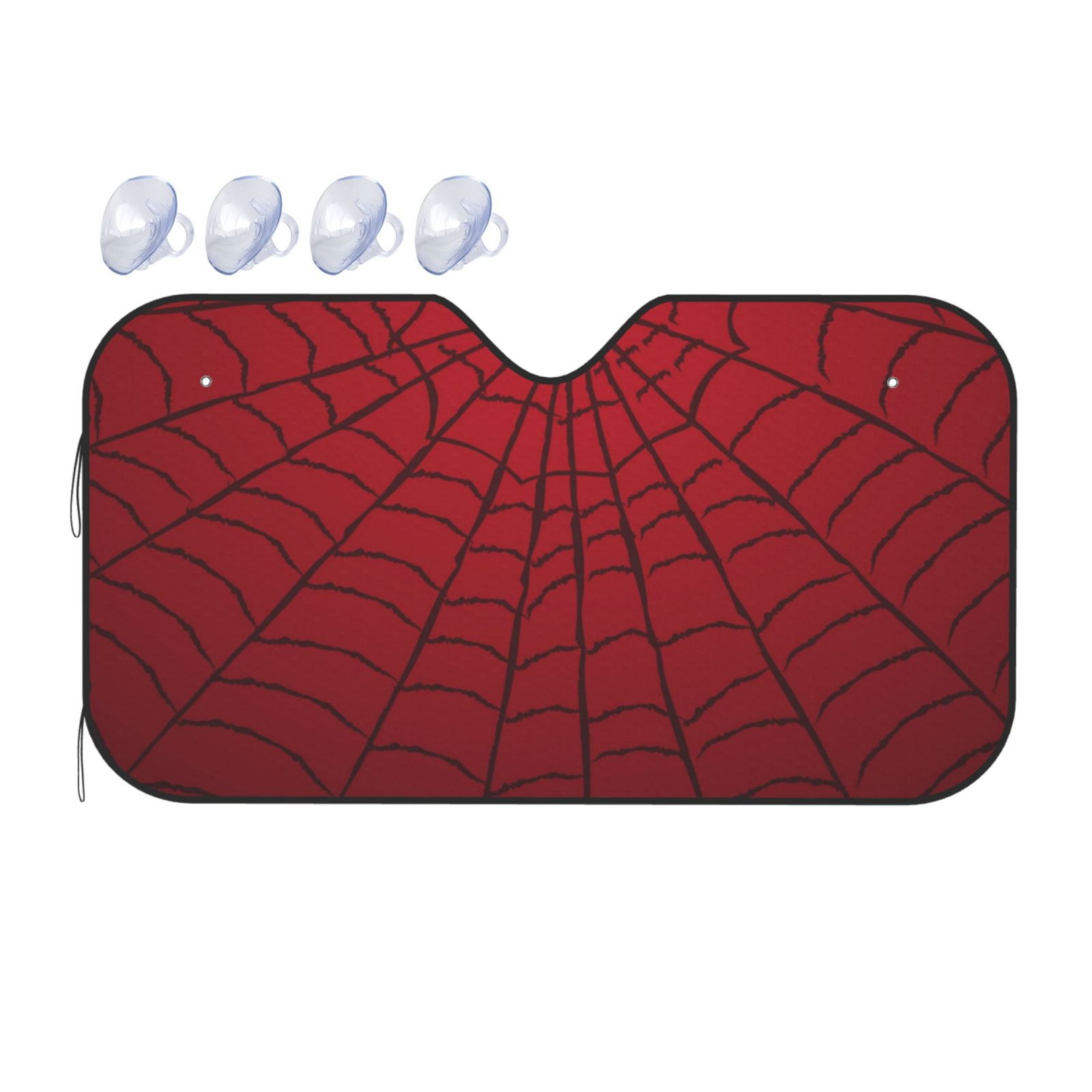 Smoaffly Spider Web Car Windshield Sunshade Skeleton Car Shade Blocks ...