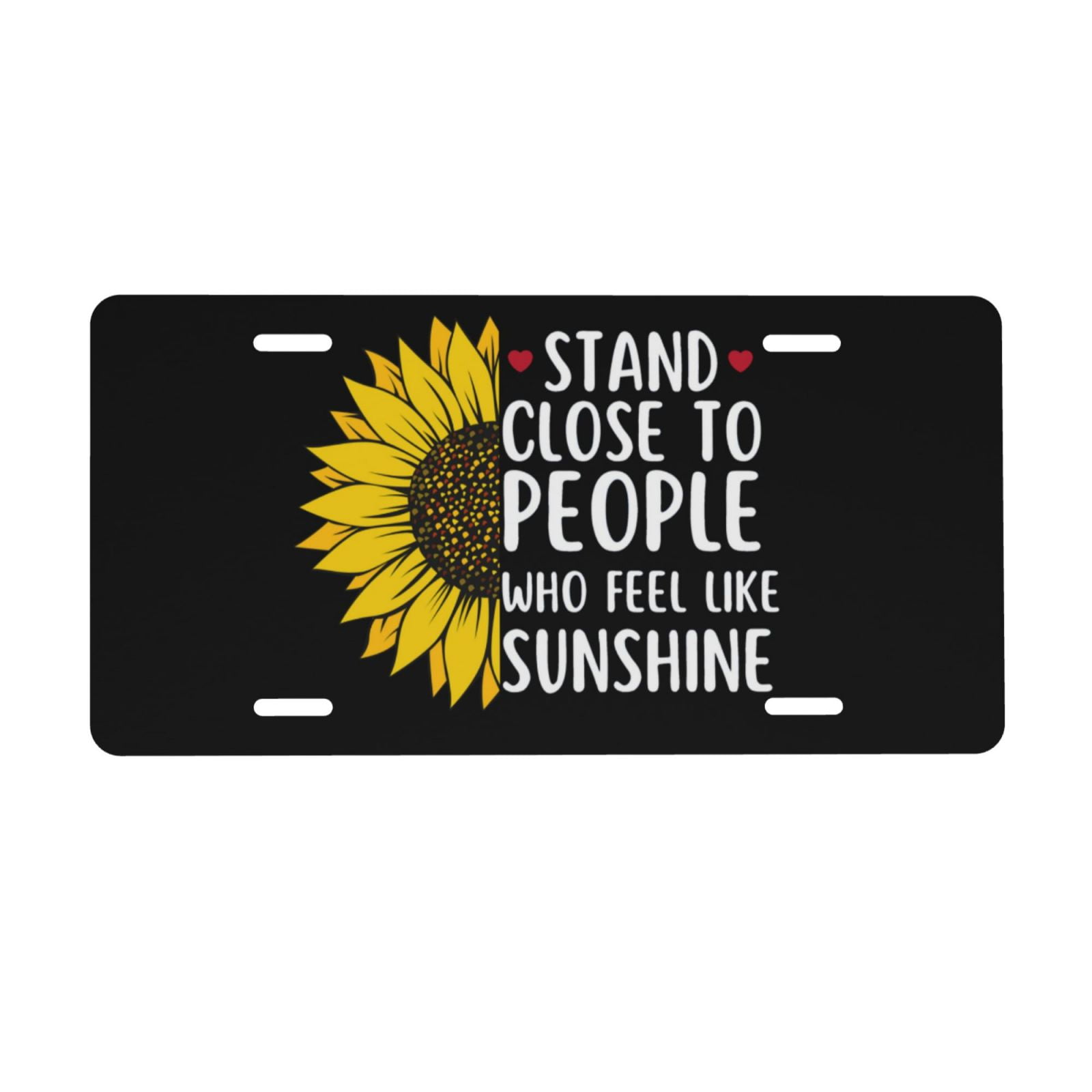 Smoaffly Sunflower License Plate,She is Sunshine Decorative Car Front ...