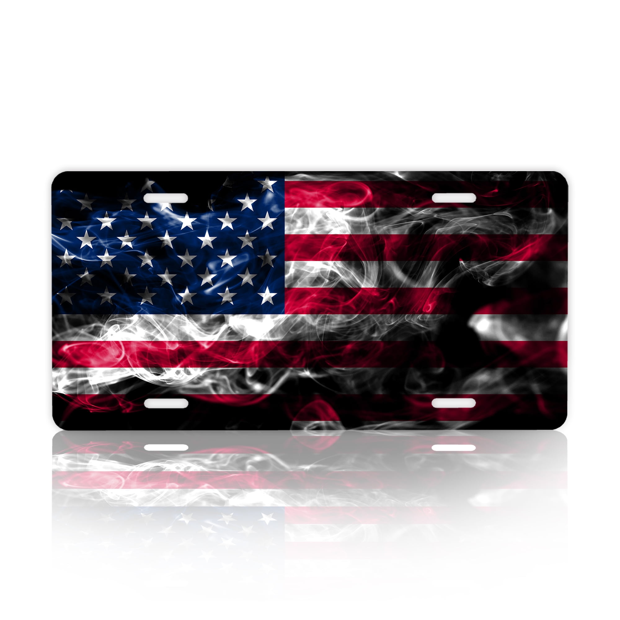 Smoaffly Thin Red Line License Plate,American Flag License Plate Cover ...
