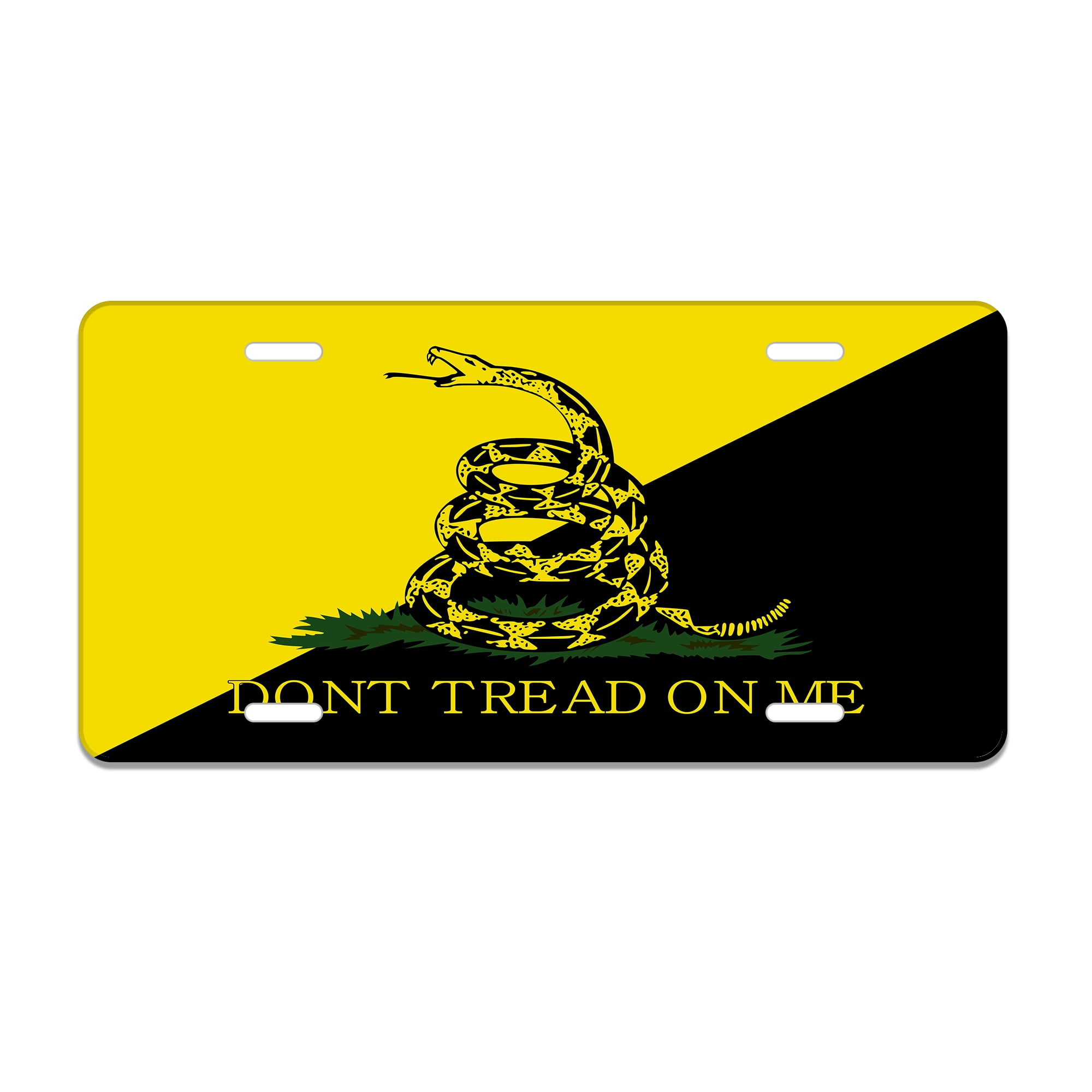 Smoaffly Don't Tread On Me License Plate Decorative Car Front License ...