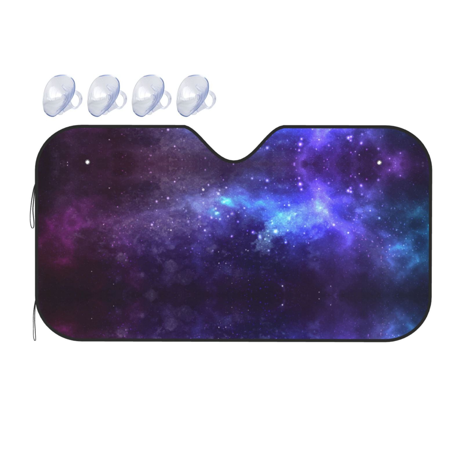 Smoaffly Universe Galaxy Car Windshield Sunshade Skeleton Car Shade ...