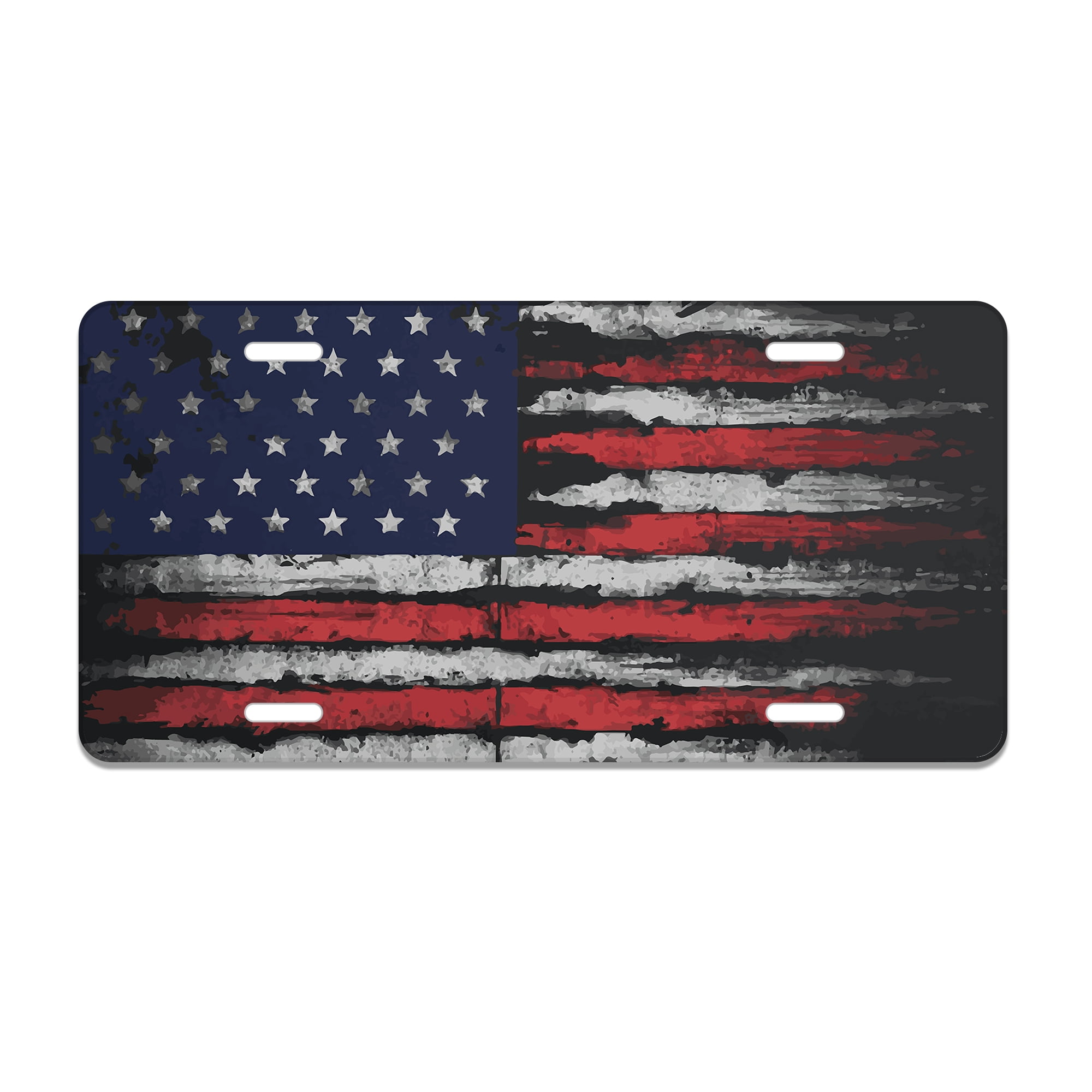 Smoaffly Vintage American Flag License Plate Decorative Car Front ...