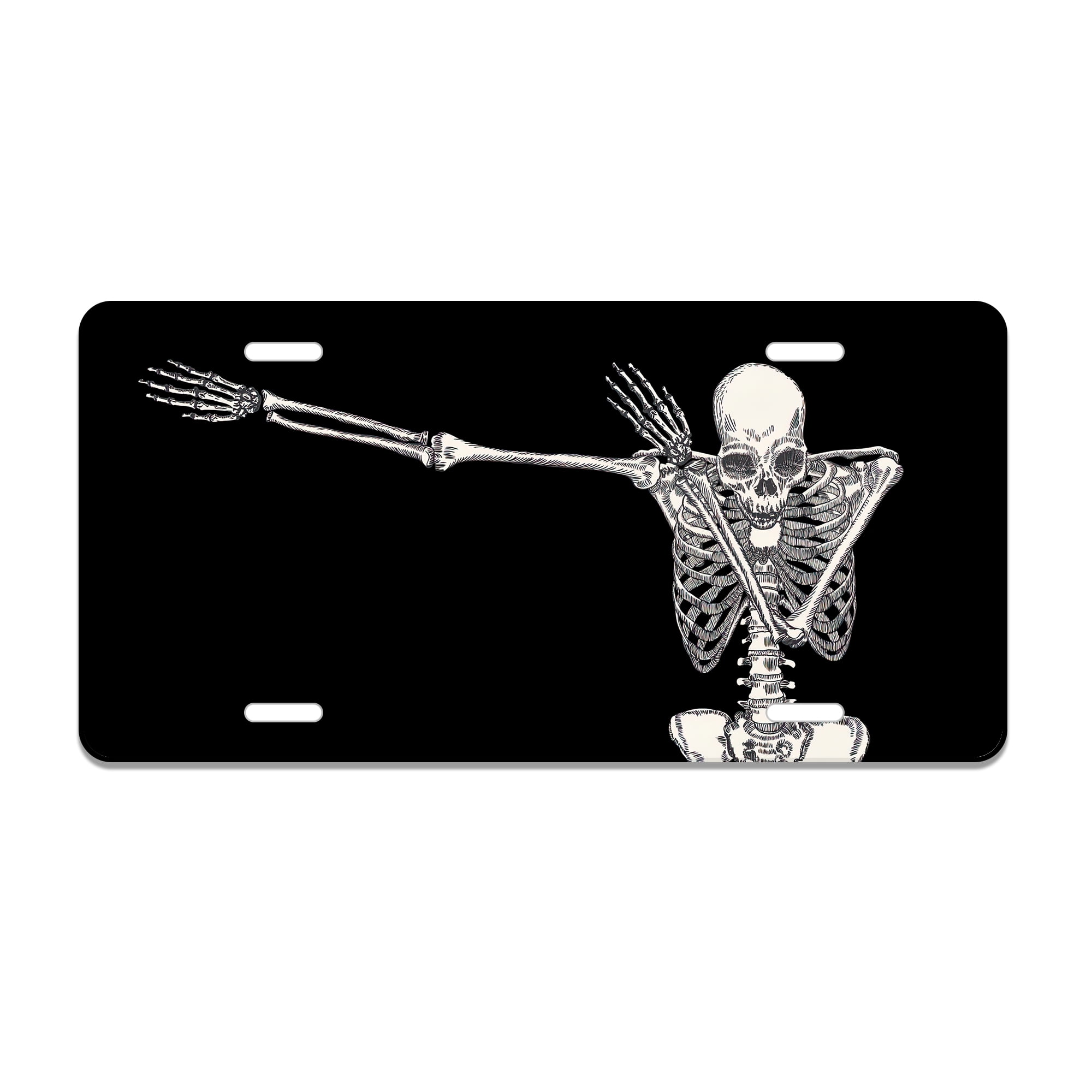 Smoaffly Welcome Skeleton License Plate Decorative Car Front License ...